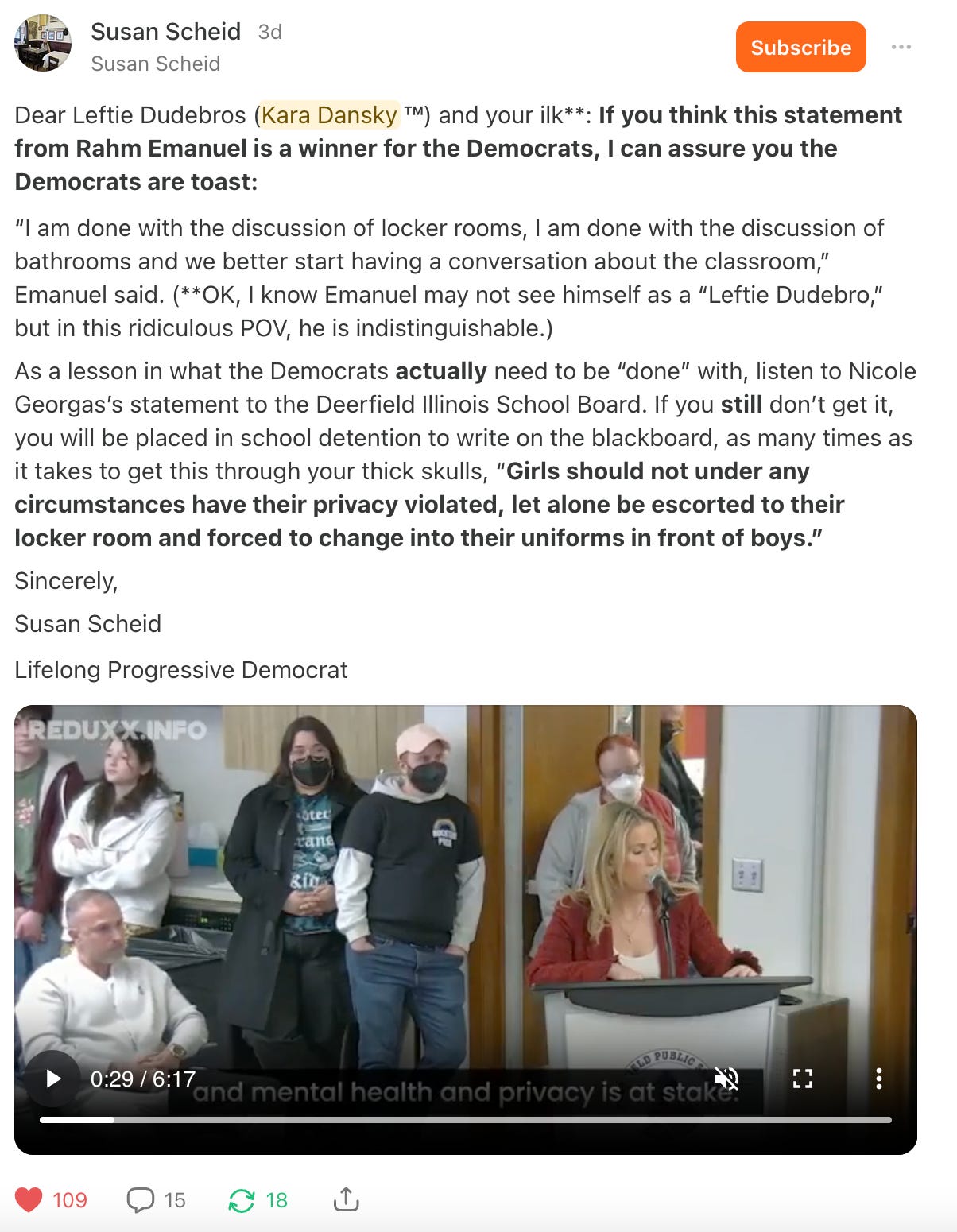 Hey, Illinois, girls matter! - by Kara Dansky