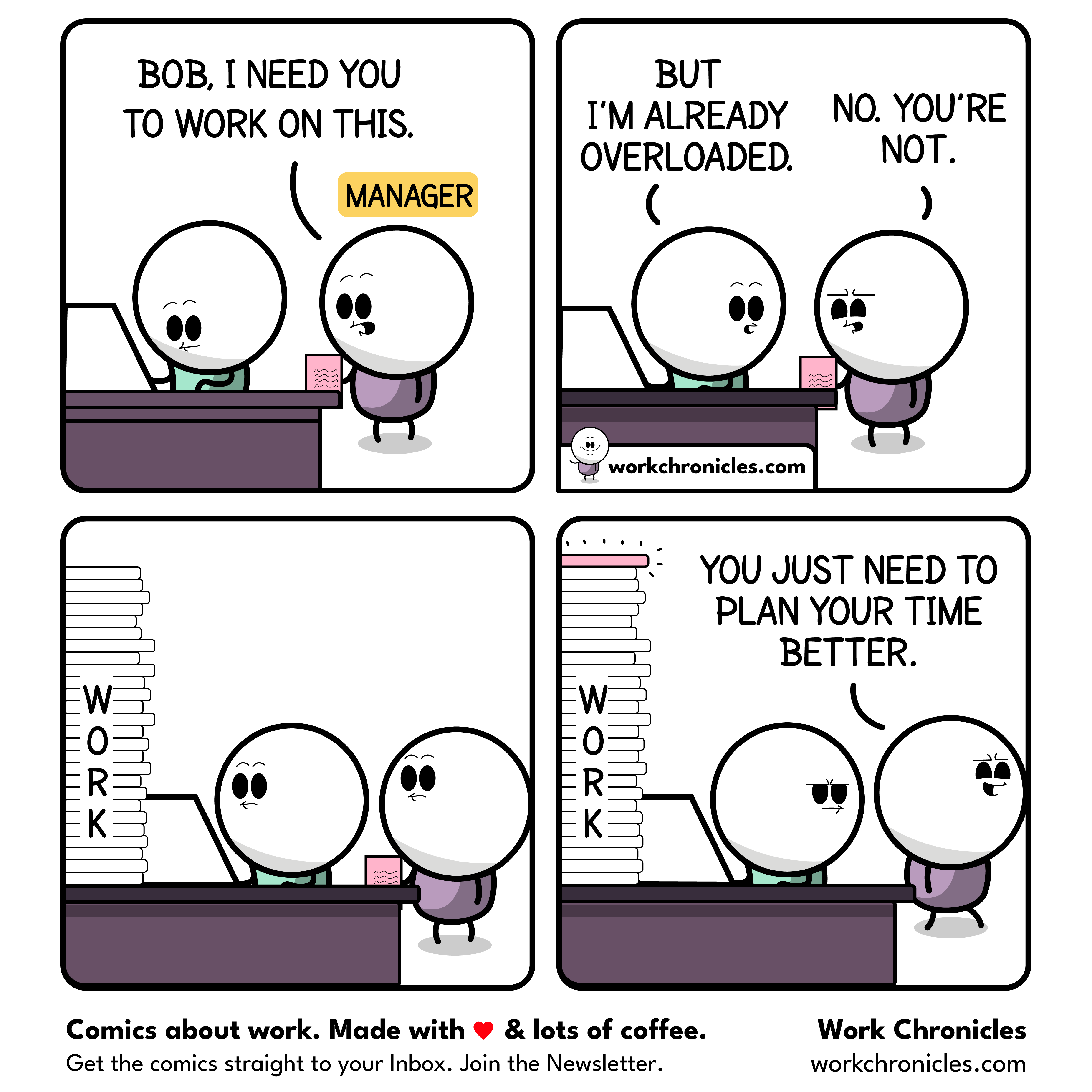(comic) Time Management Solves Everything : r/workchronicles