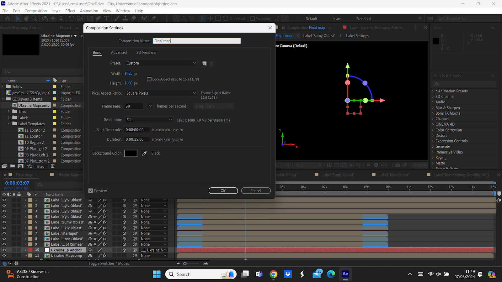 CREATE AN ANIMATED MAP ON ADOBE AFTER EFFECTS IN JUST 4 STEPS