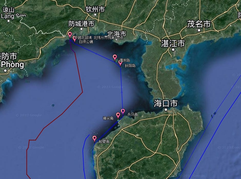 Flak for China’s Latest Tonkin Gulf Baseline