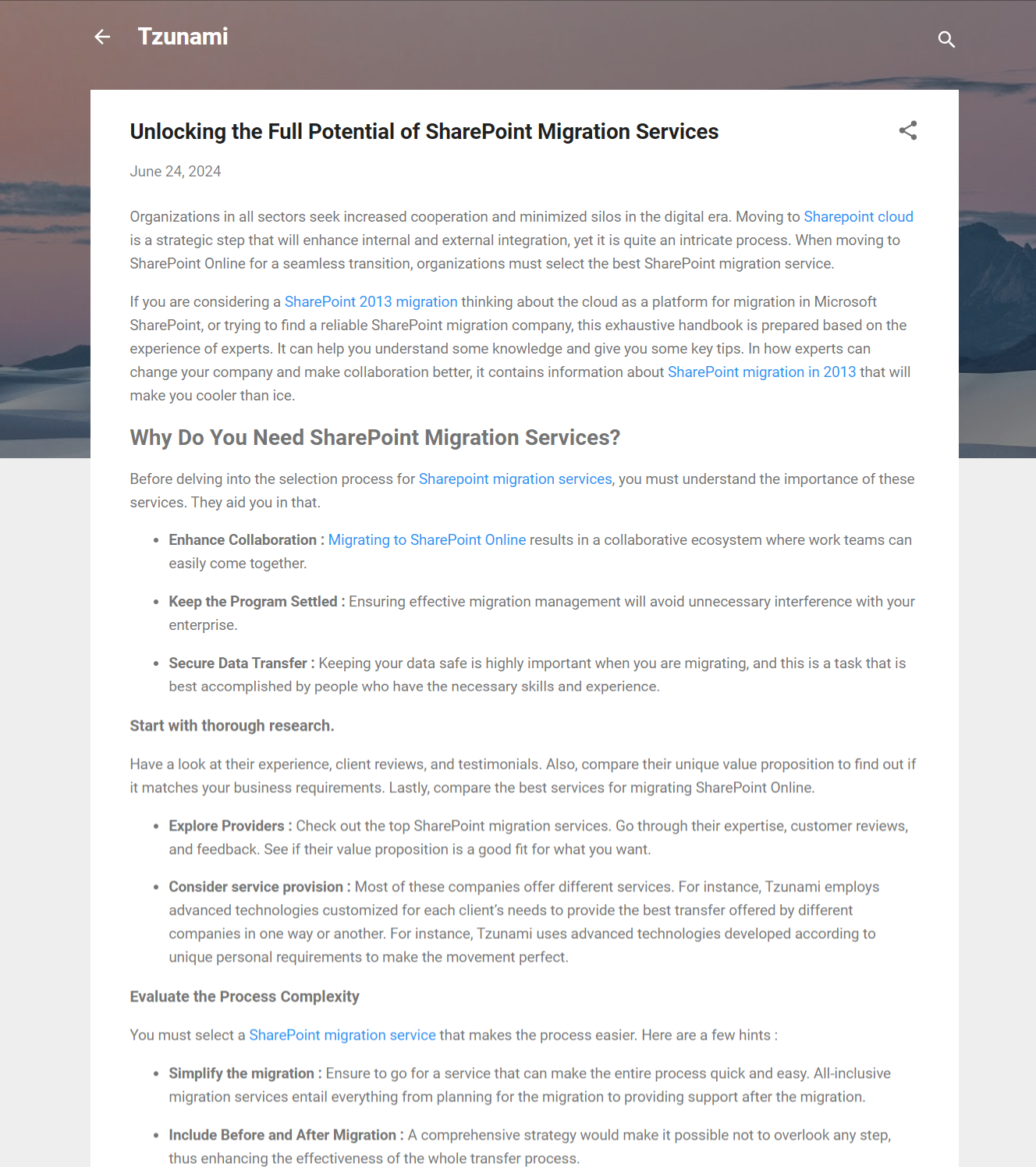 Unlocking the Full Potential of SharePoint Migration Services