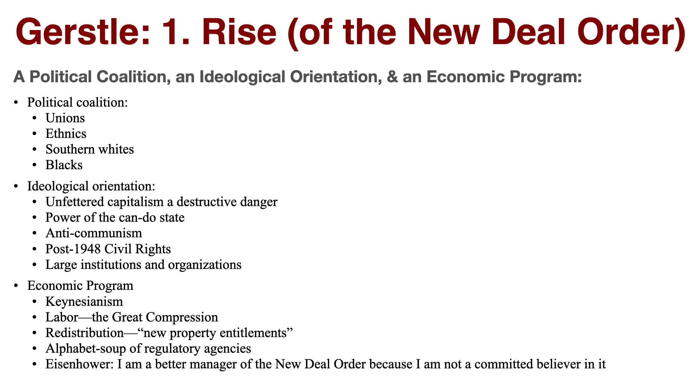 My Introduction to My Class on "New Deal & Neoliberal Orders"