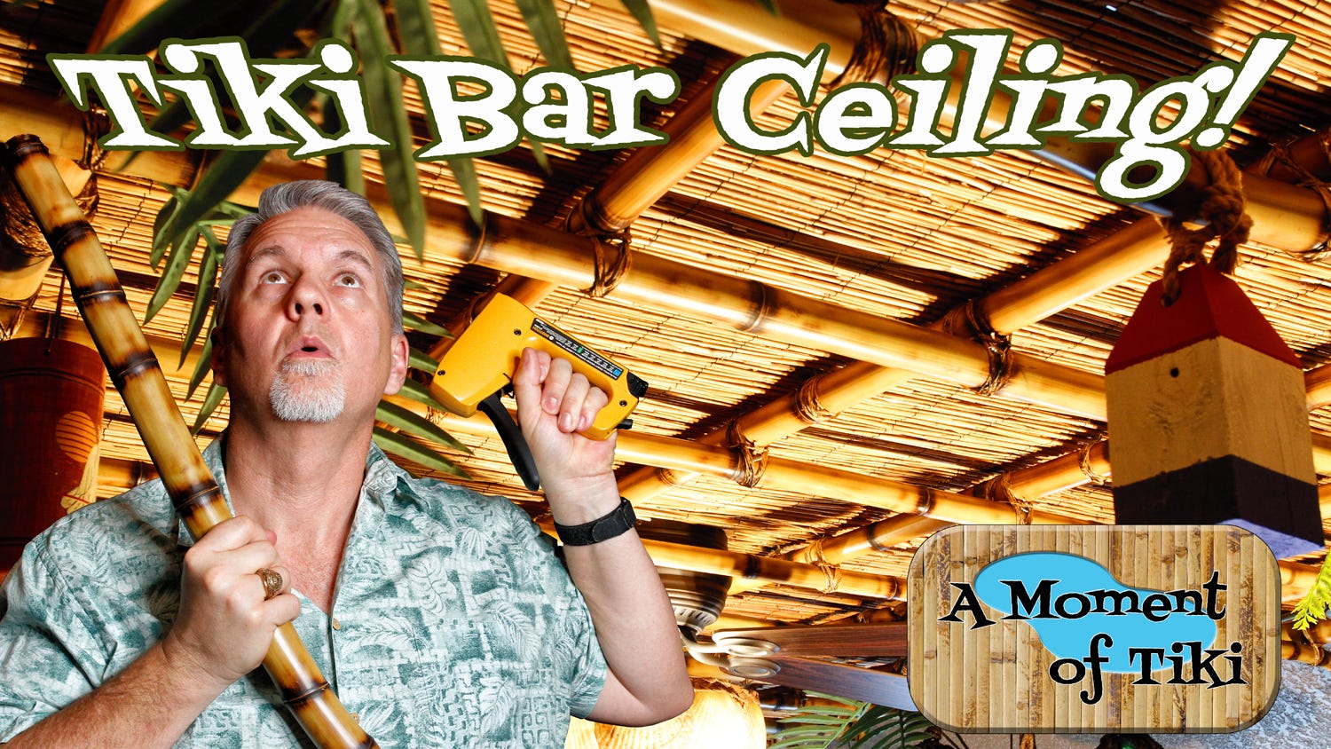 How to install a tiki bar ceiling