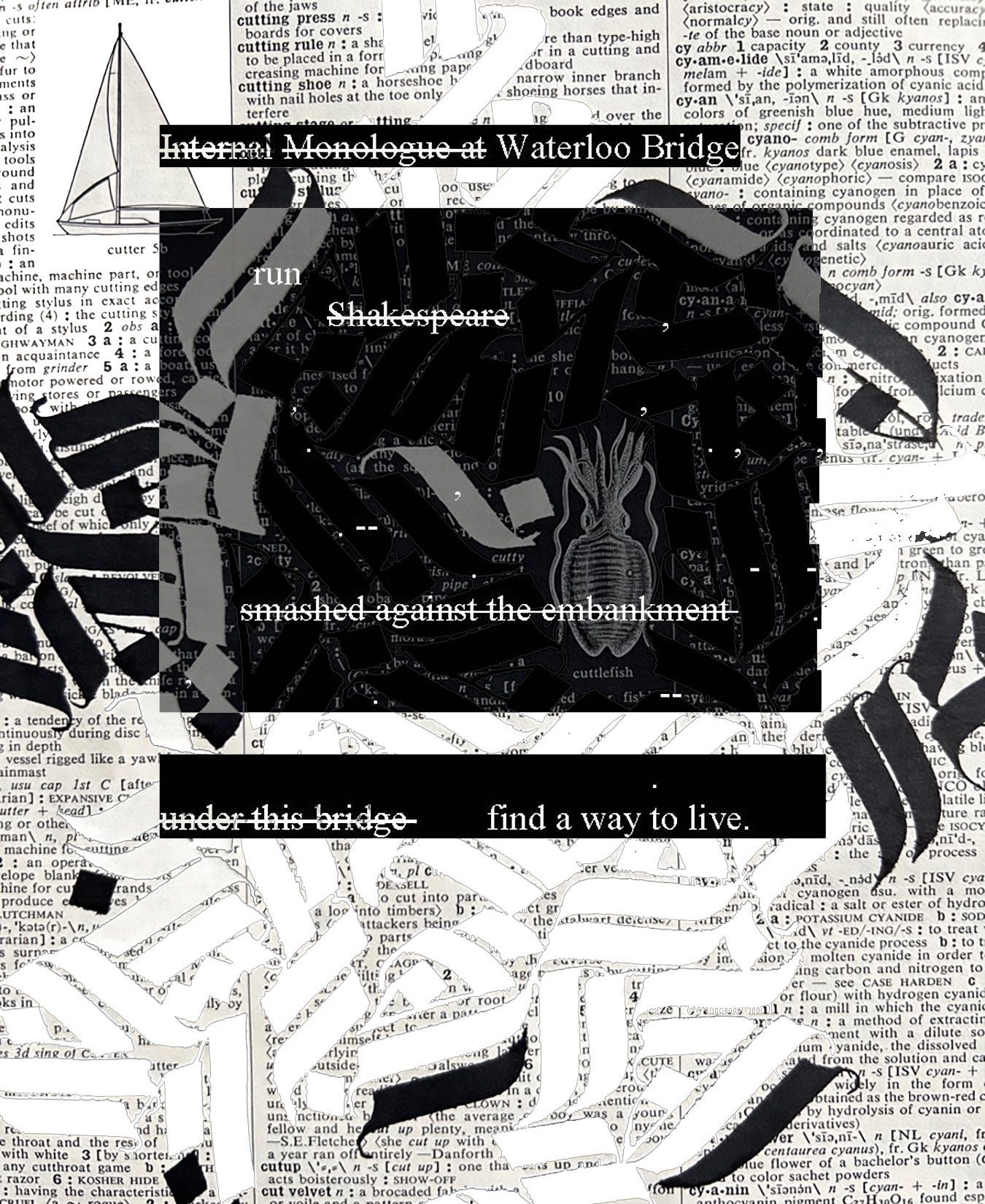 Addendum to Asemic Redacted Sonnet Collaboration with Artist, Jay Snodgrass