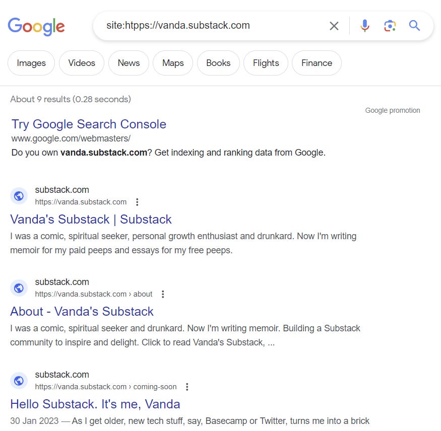 Get your Substack on Google Part 1: Create backlinks