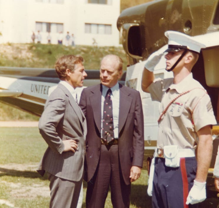 The day the president came to town - by Sam Perrin