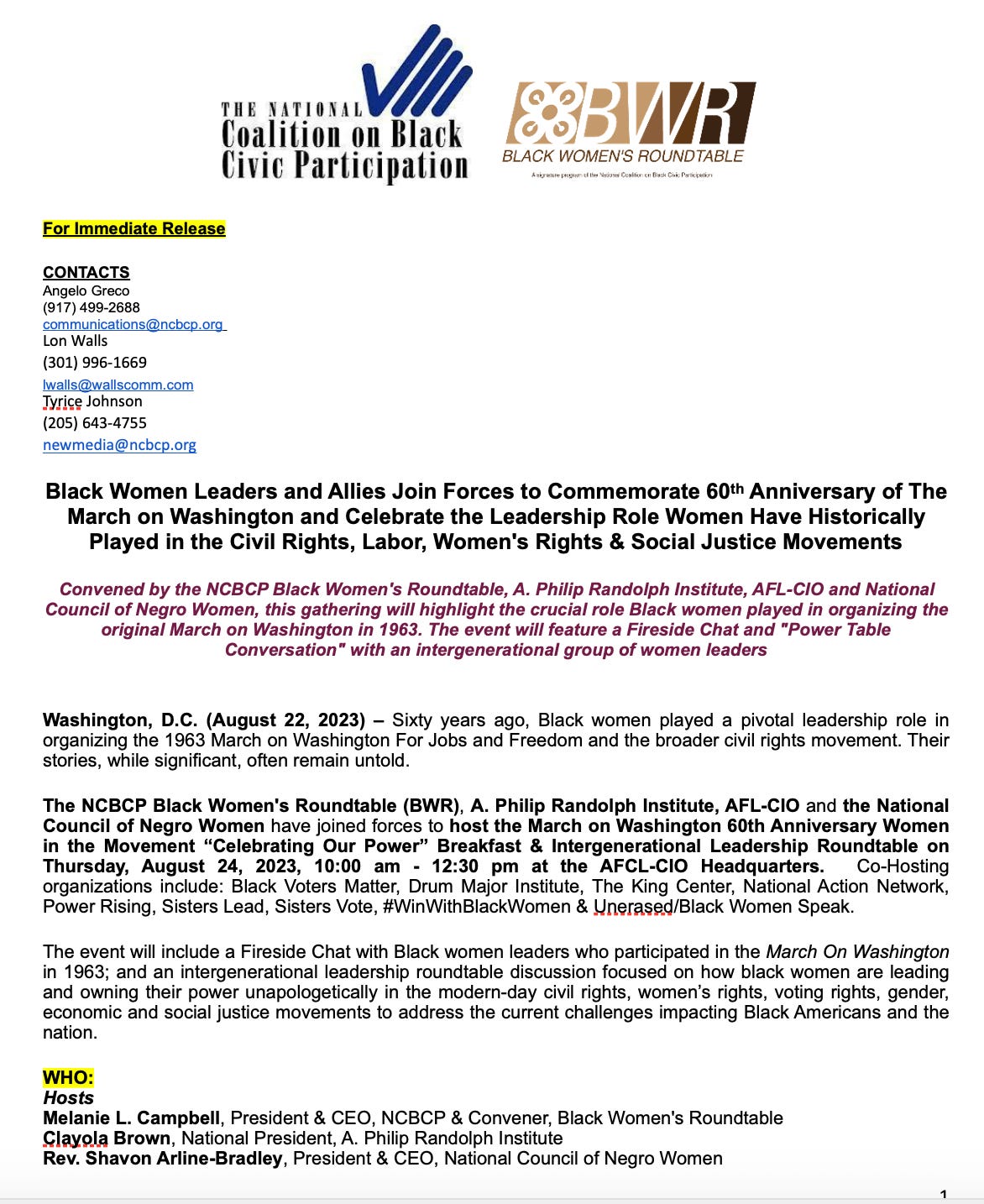 Phyllis Randall Opponent Drops Out, Justin Fairfax Sponsors Africa Trip ...