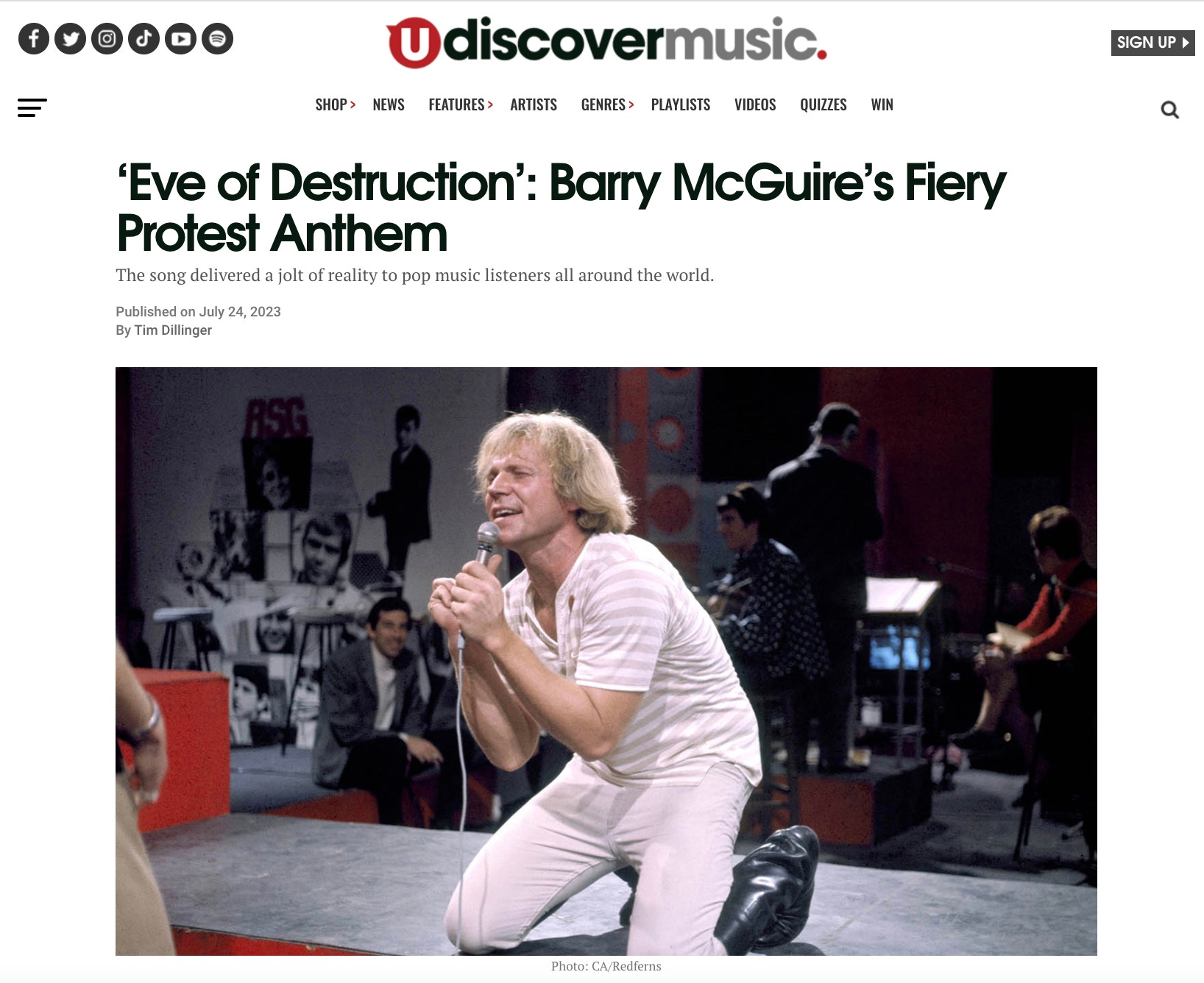 The CCM Works of Barry McGuire - by Tim Dillinger