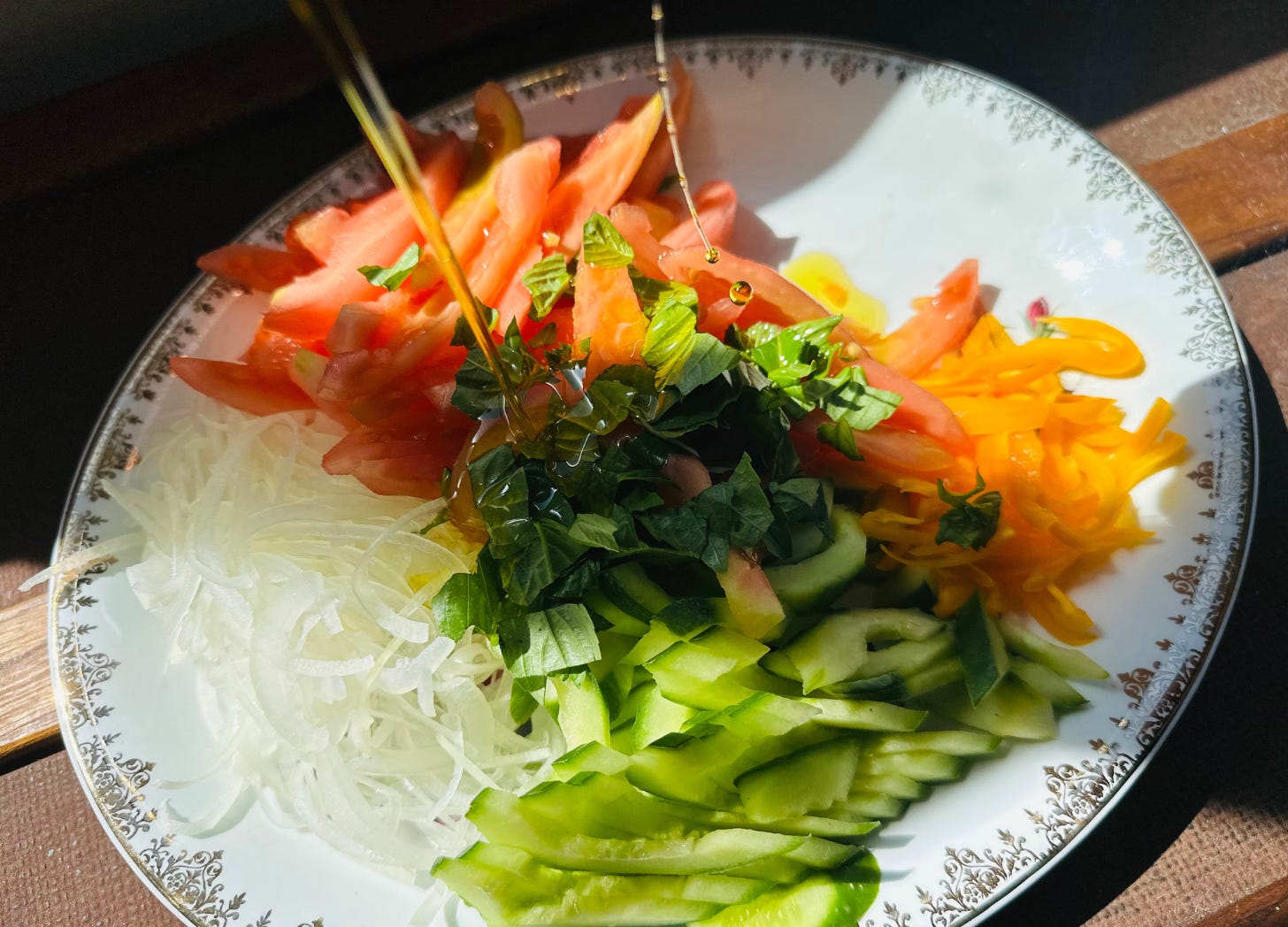 Insalata di Pomodori: Marcella Hazan’s Tomato, Cucumber, Onion and ...