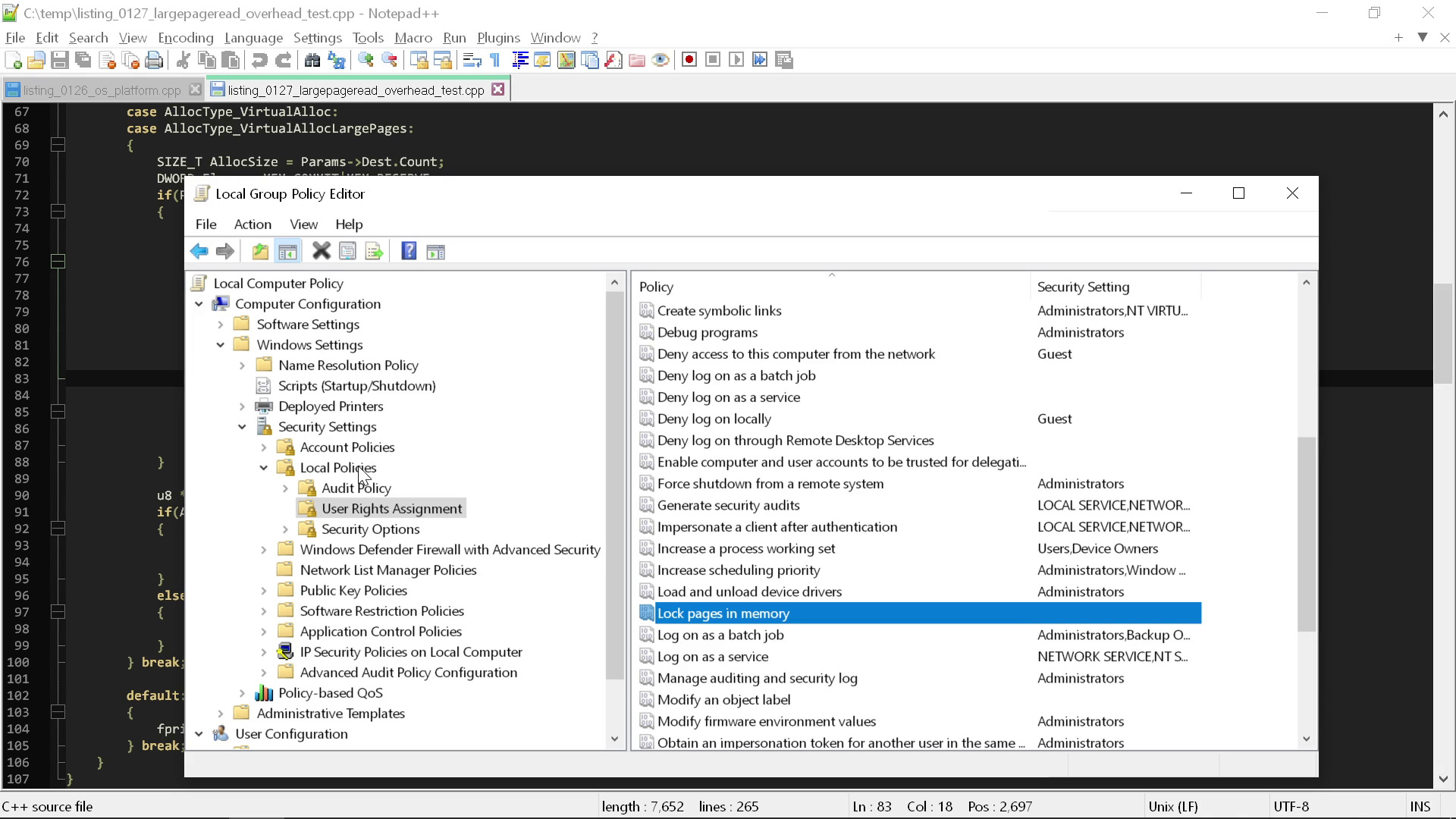 Faster Reads with Large Page Allocations