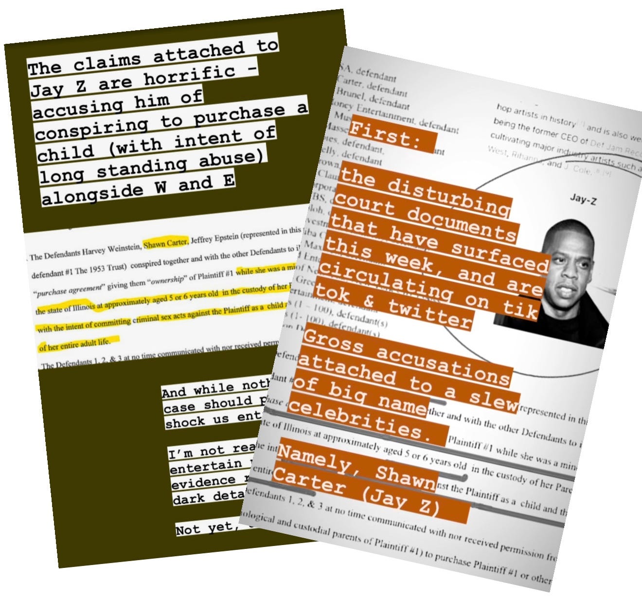 Latham v. Epstein, Weinstein, and Jay-Z: Allegations of Trafficking, Exploitation, and a Cover ...