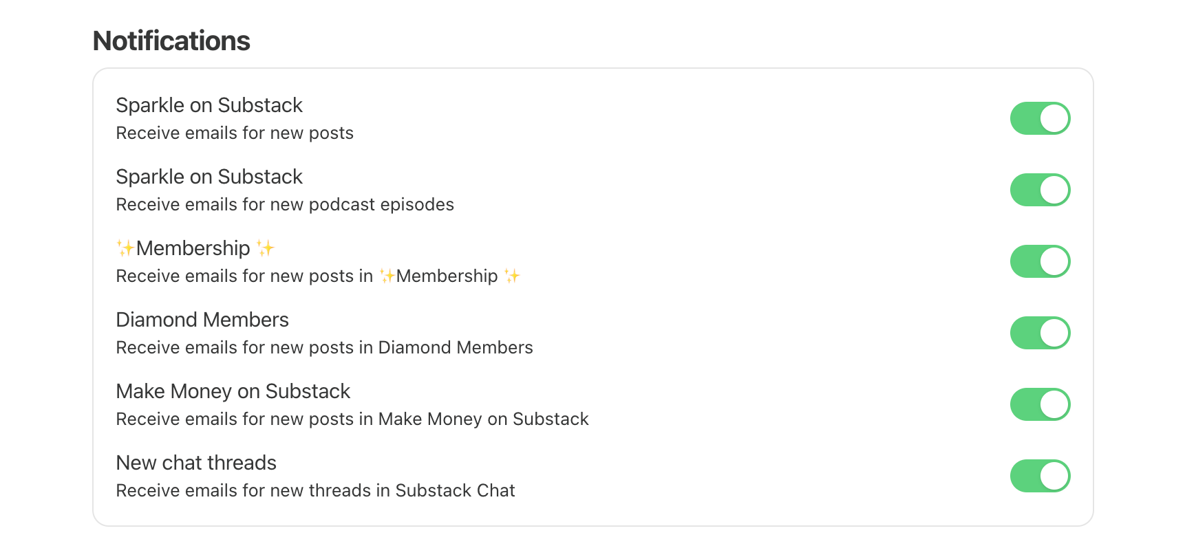 Founding Membership on Substack...