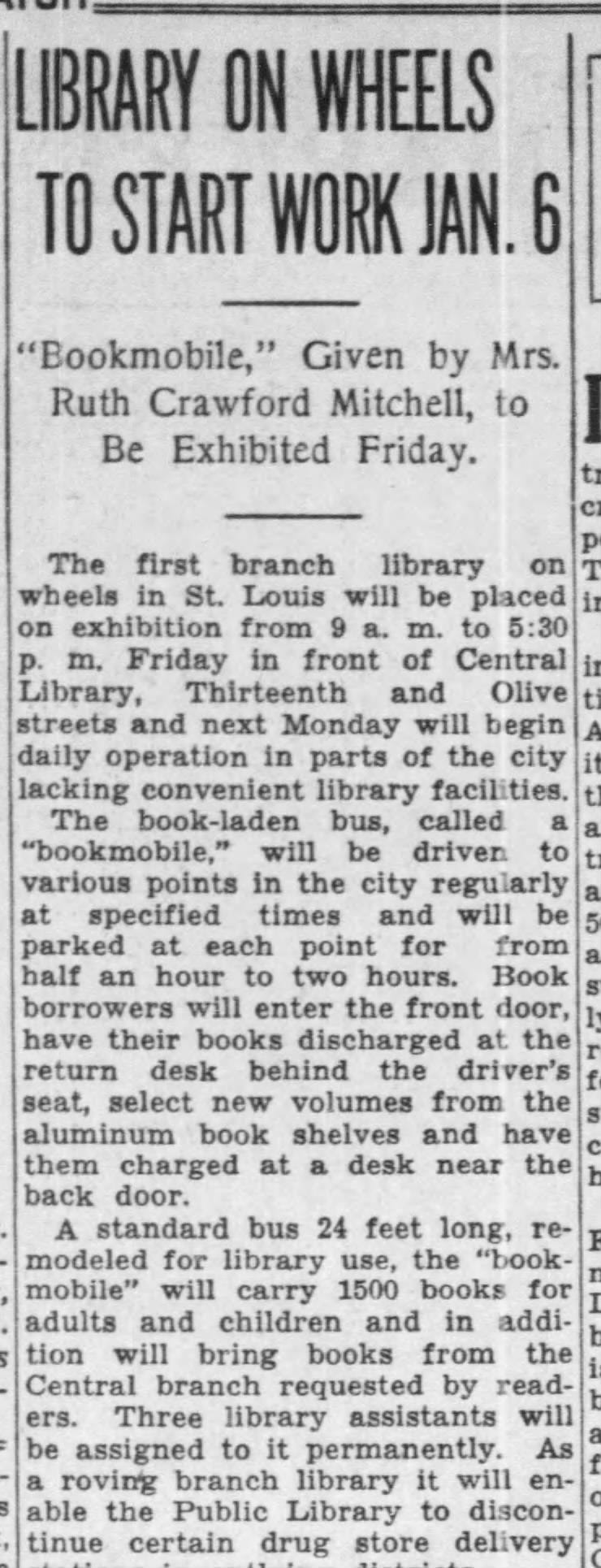 Why the "Perambulating Library," otherwise known as The Bookmobile ...