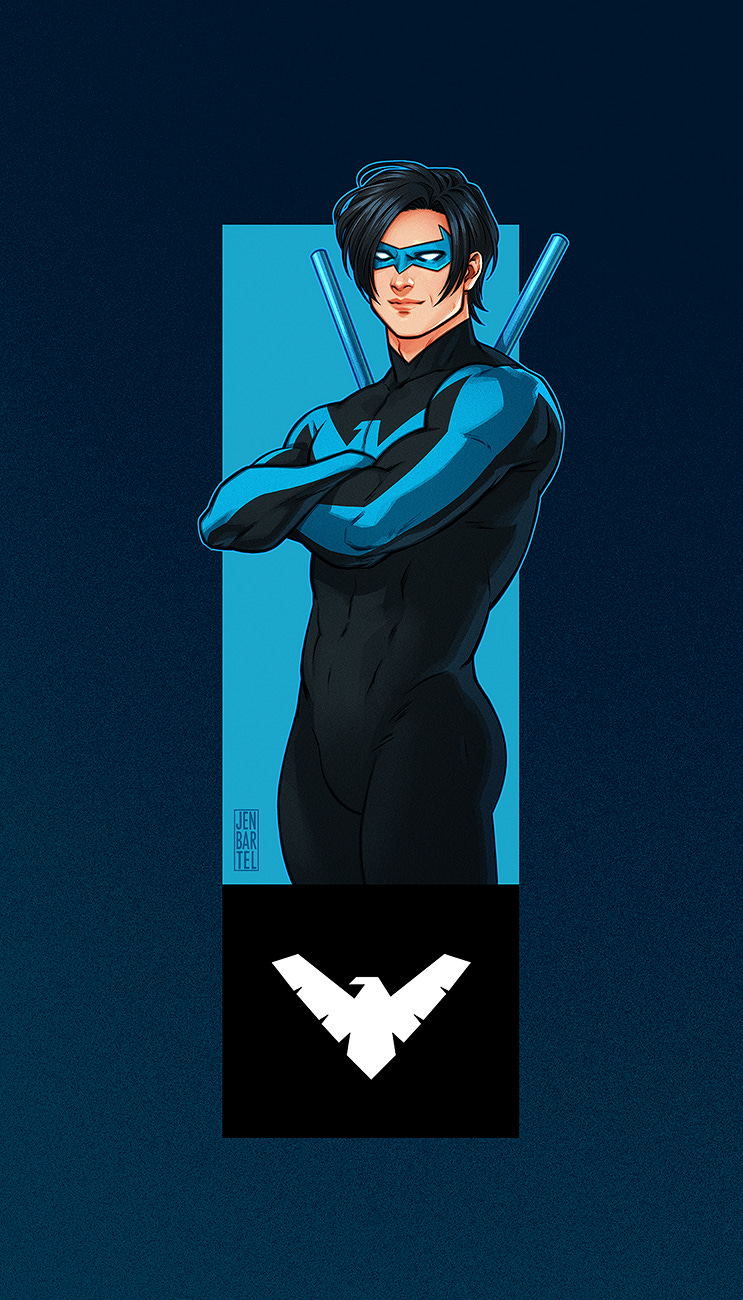 DC TITANS - Nightwing - by Jen Bartel - JENBARTEL.CLUB 🌈