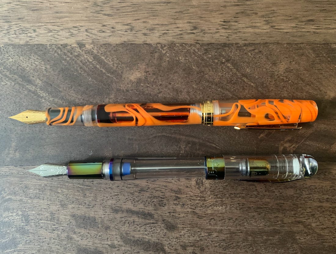 Extra Fine Writing explains: vacuum-filling fountain pens