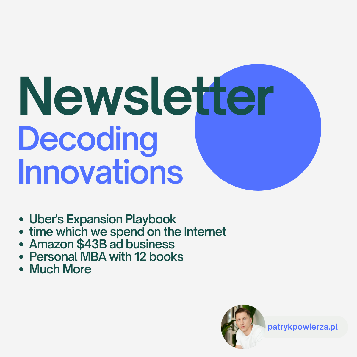 Decoding Innovations #1 - by Patryk Powierża