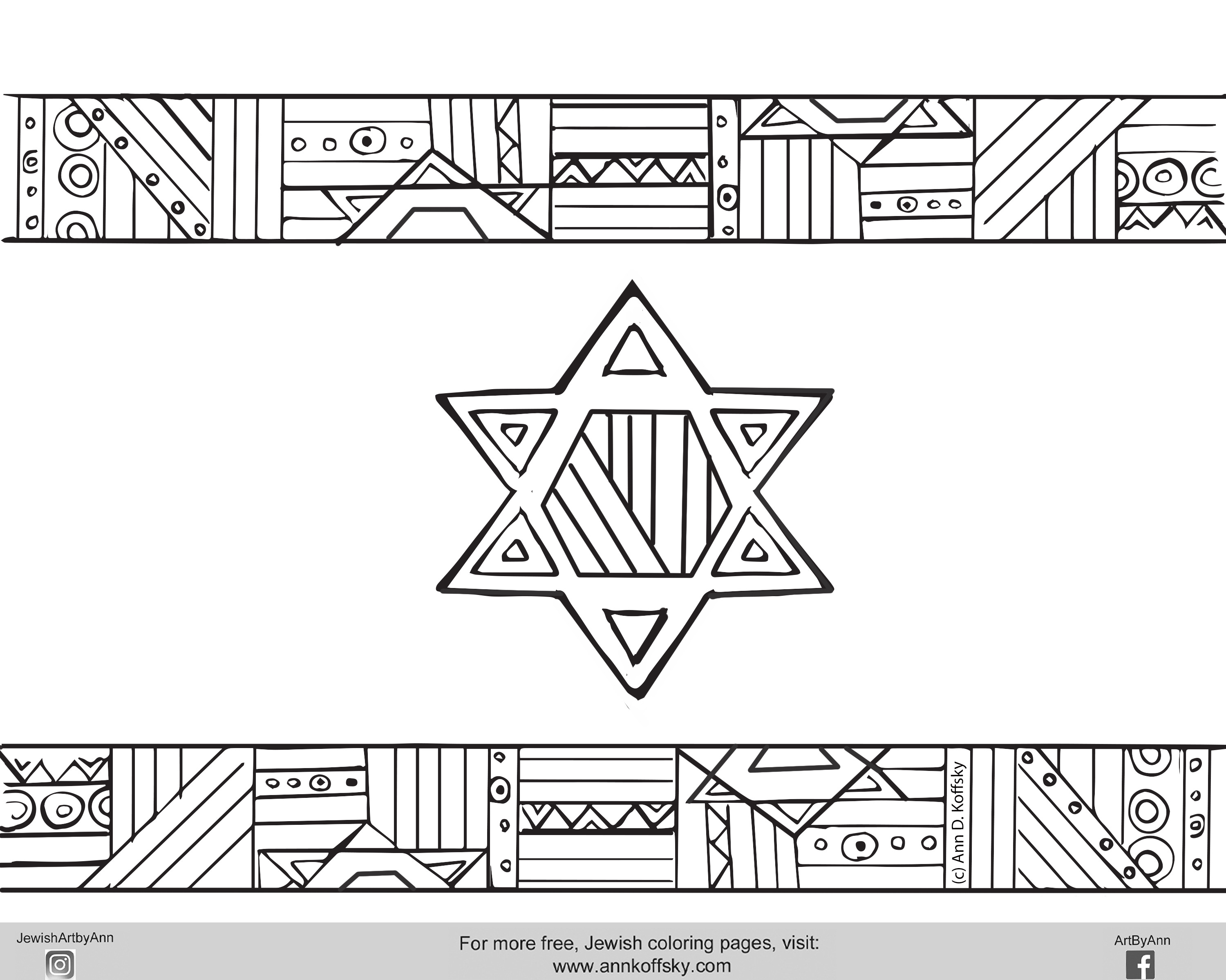Jewish Themed Coloring Pages [2025]