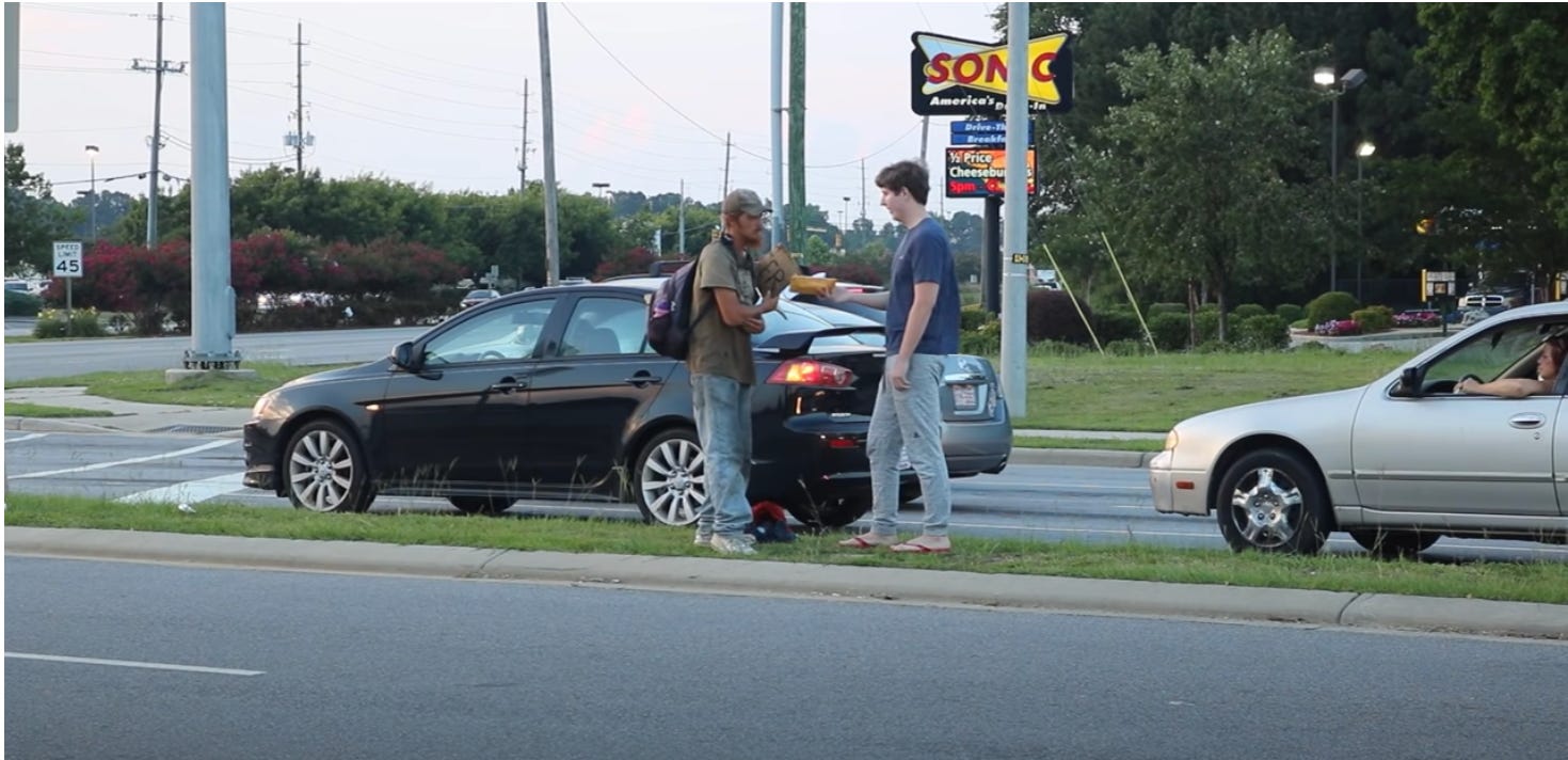 Monsieur Baudrillard and Mr. Beast - by Sam Kahn