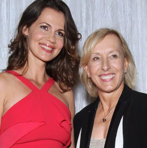 Renee Richards Dominates the Court - by Glenna Goldis