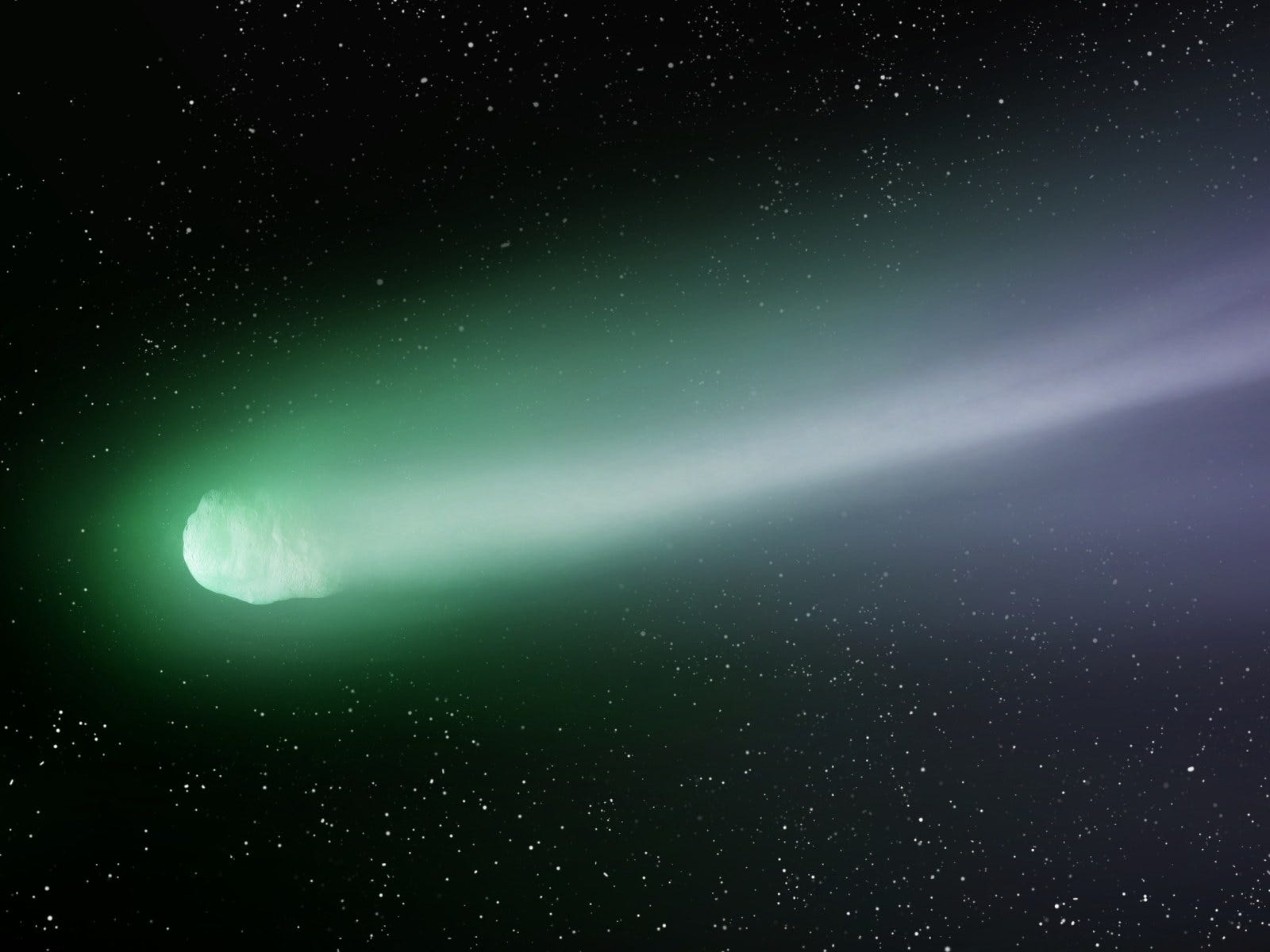 Watch out for the "green comet" - by Tushar V - Space Blaze