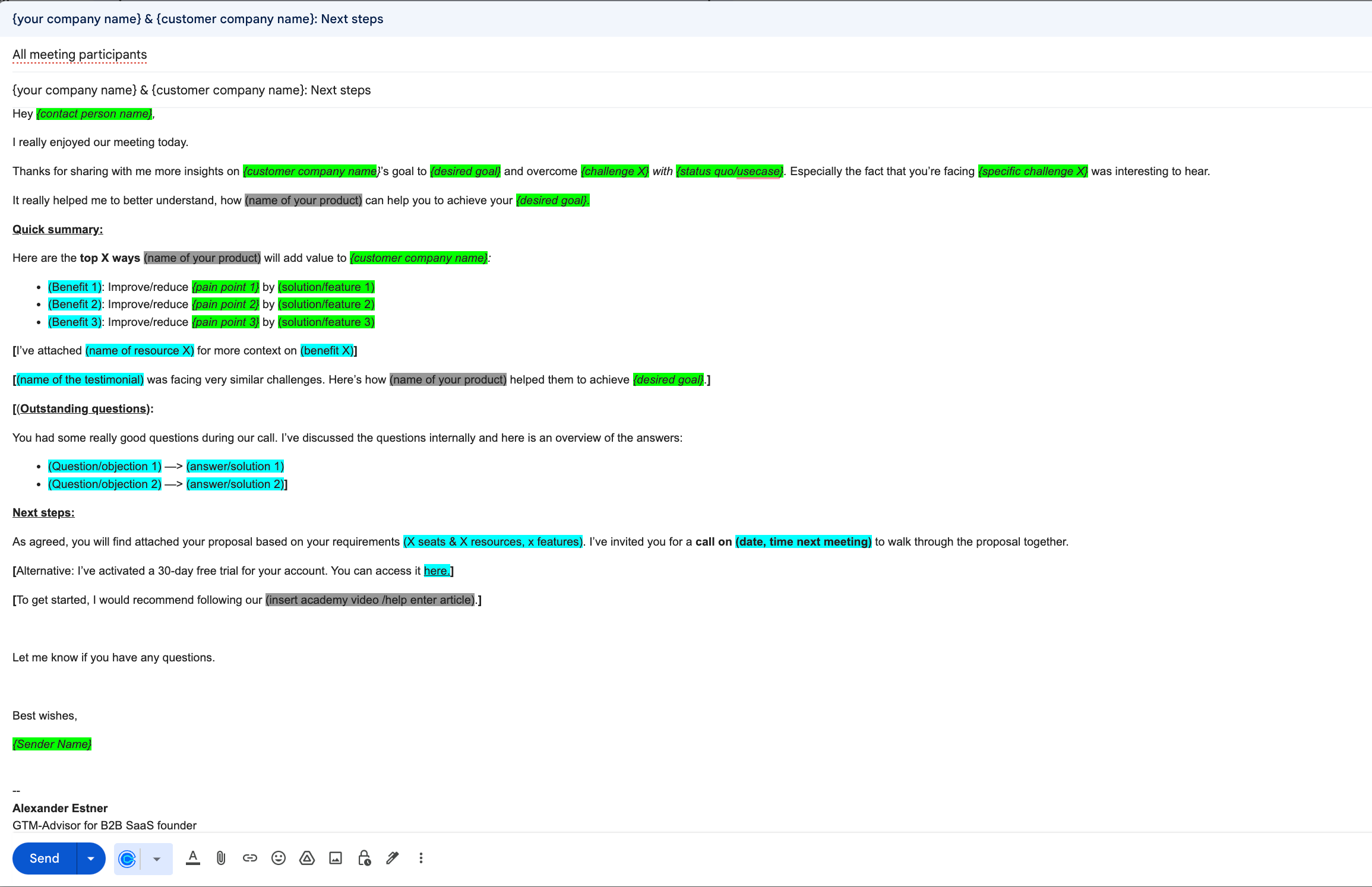 The Sales Demo Follow Up Email Template