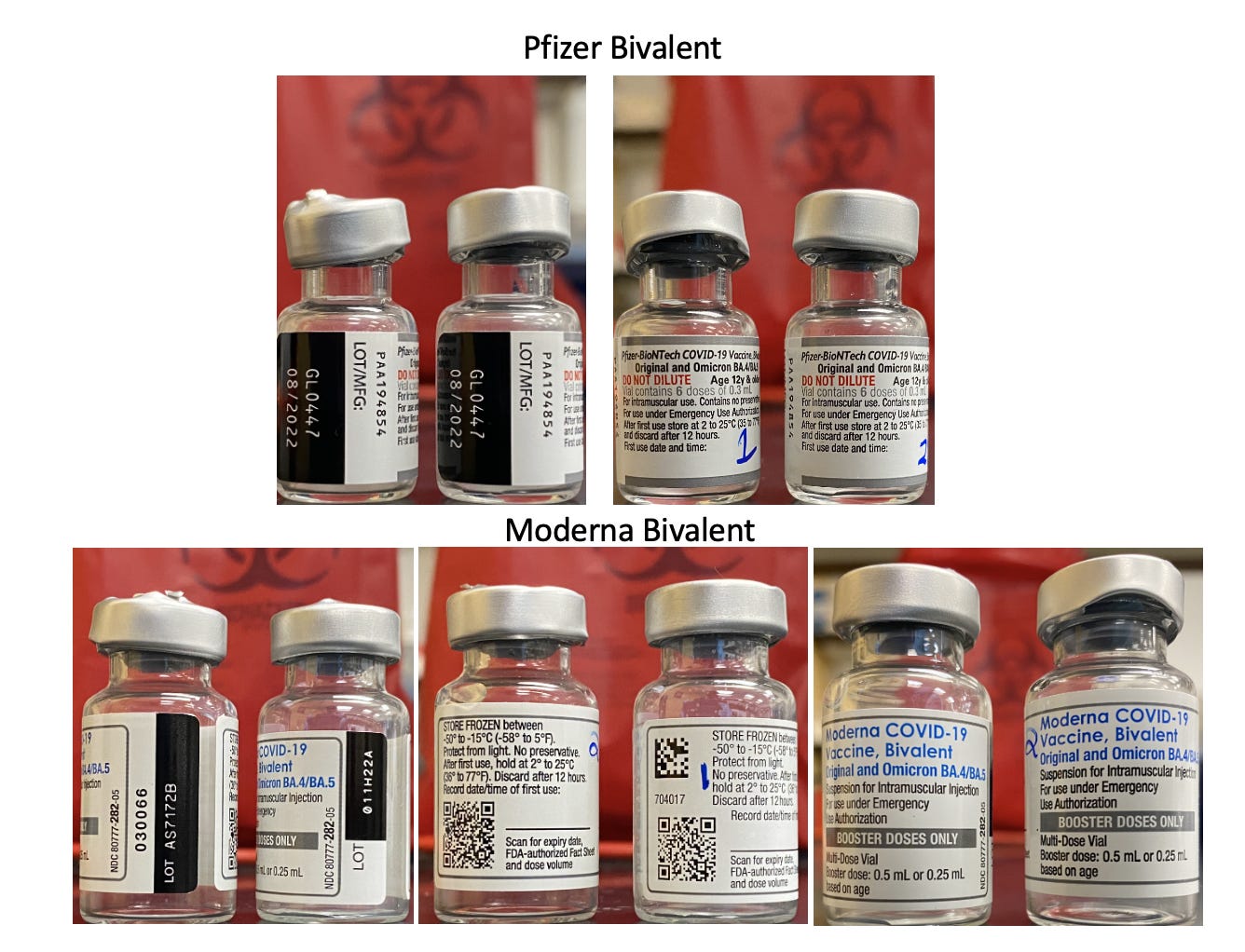 Deep sequencing of the Moderna and Pfizer bivalent vaccines identifies ...