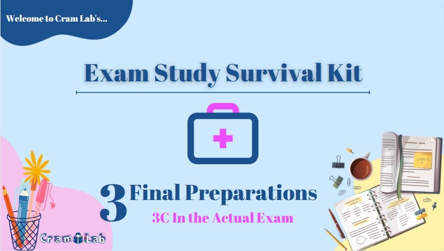 Introducing... the Exam Study Survival Kit