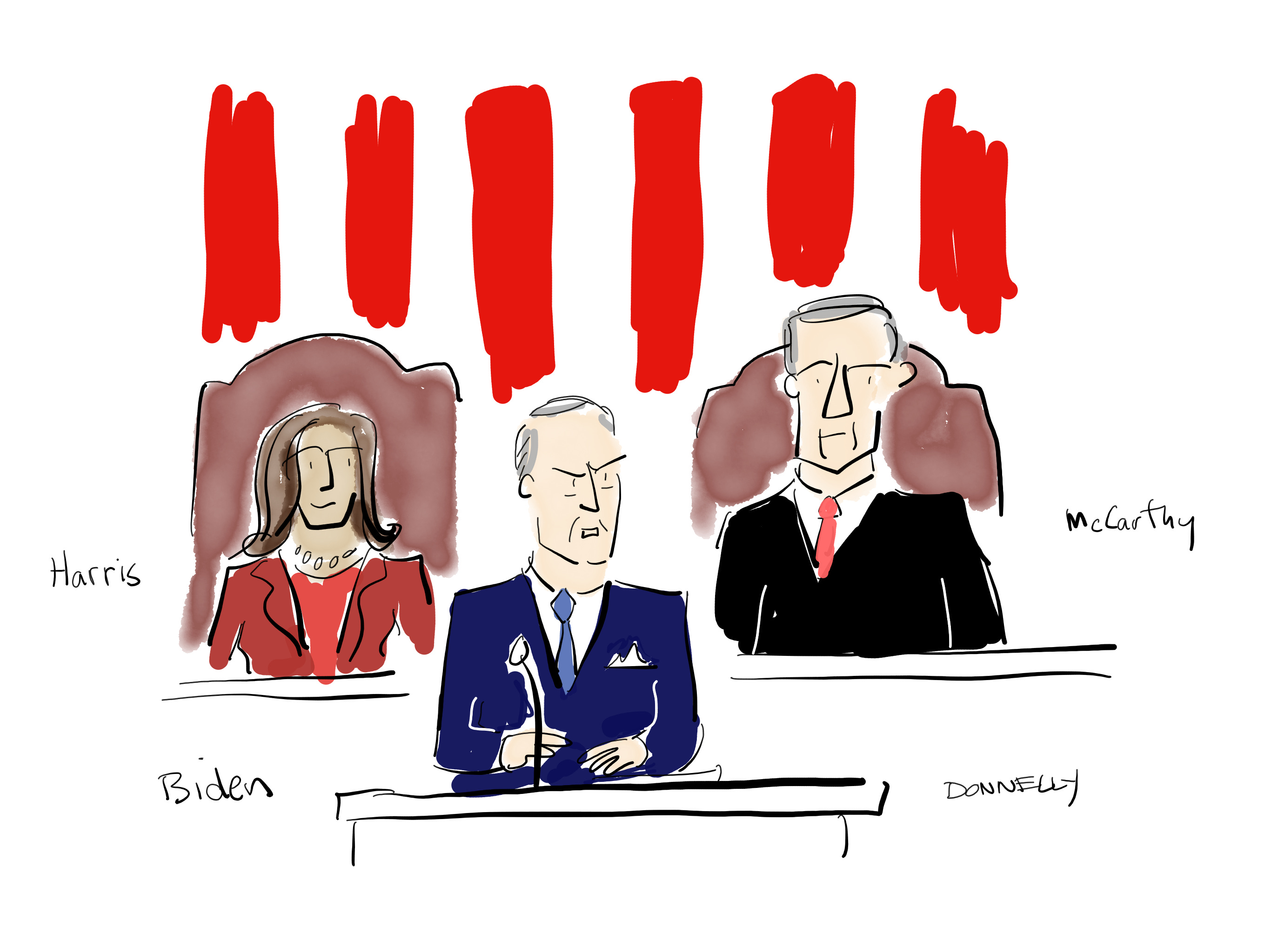 Live Drawing The State Of The Union - by Liza Donnelly