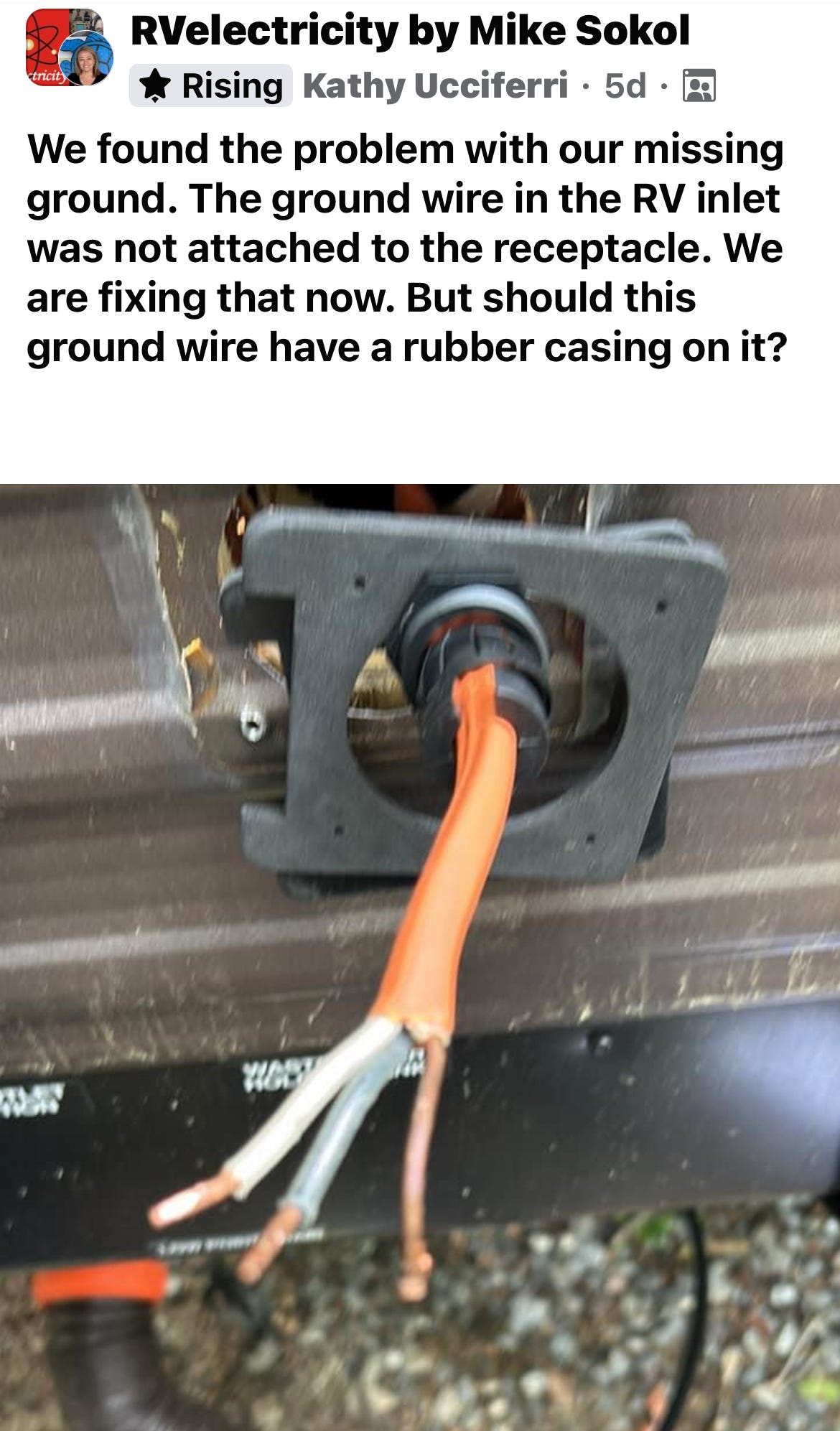 New Hot-Skin Voltage Cause! - by Mike Sokol - RVelectricity