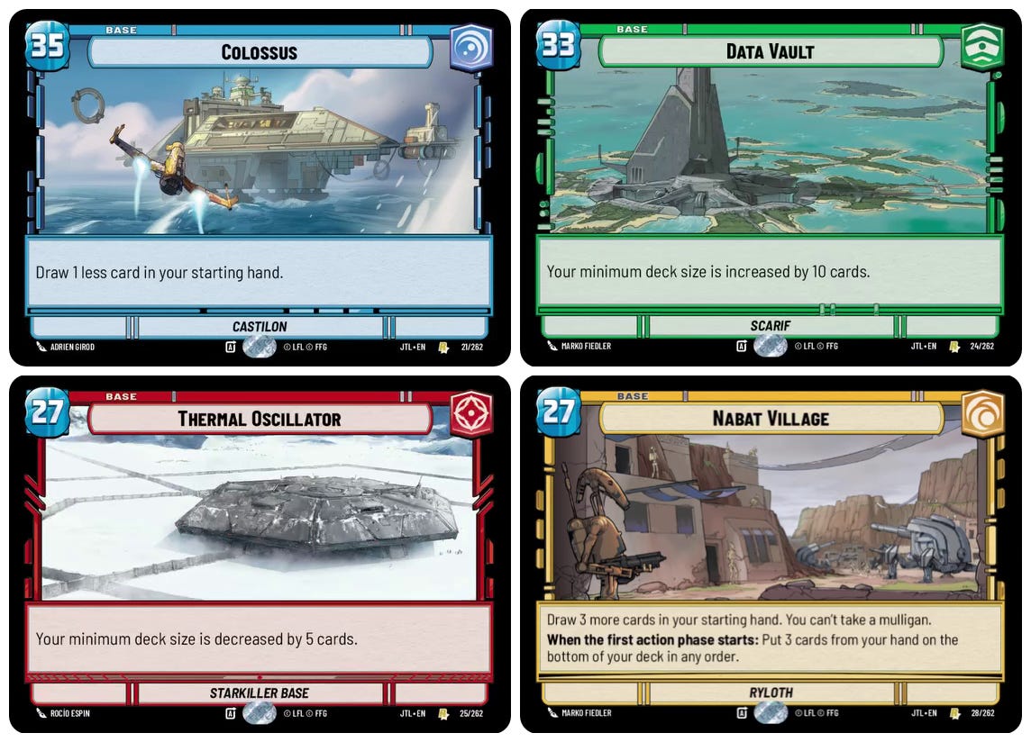 My Analysis of the Set 4 Rare Bases (mostly on Turn 1 Consistency)