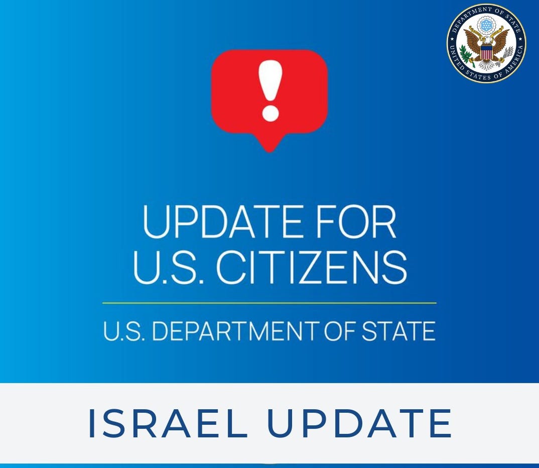 US Embassy Jerusalem Security Alerts 1-5