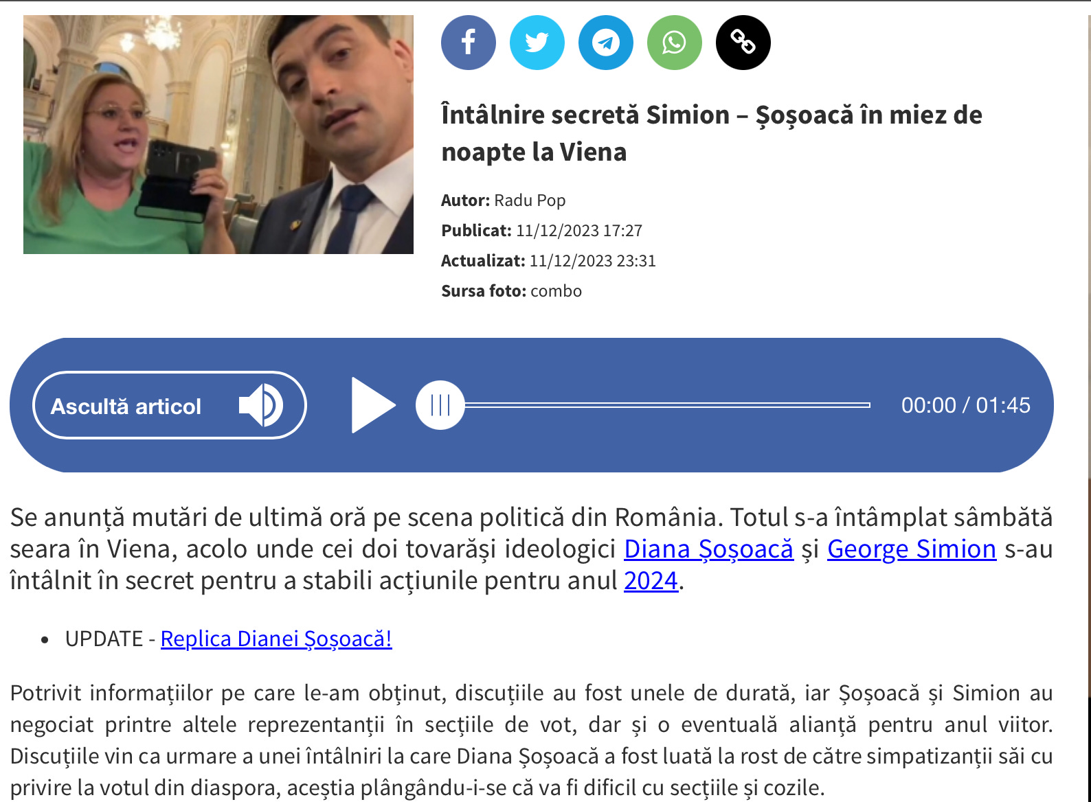 Alexa: George Simion este pus în mare dificultate de planul Soros ...