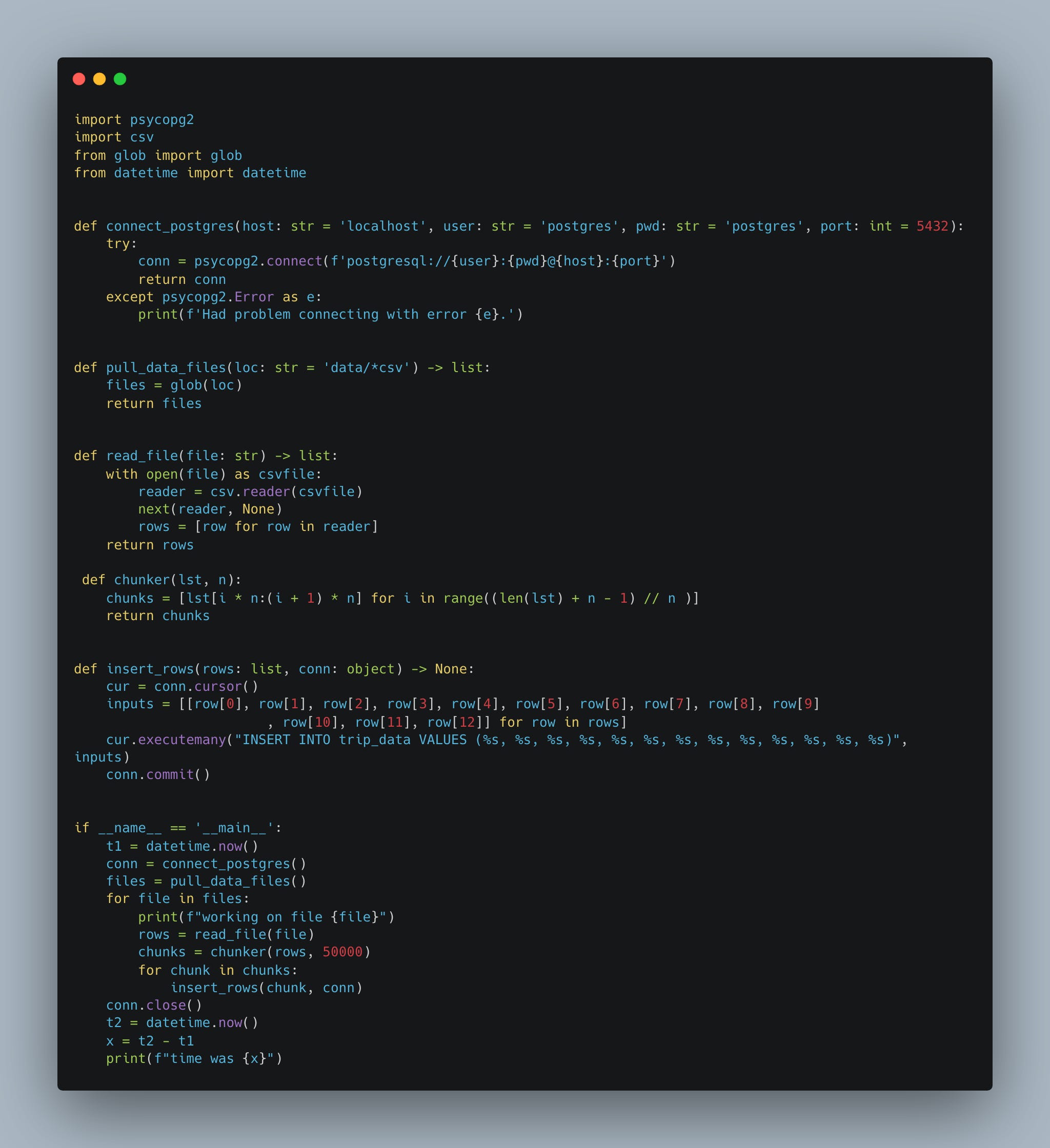 Using SQL with Python. The Ultimate Chad Stack.