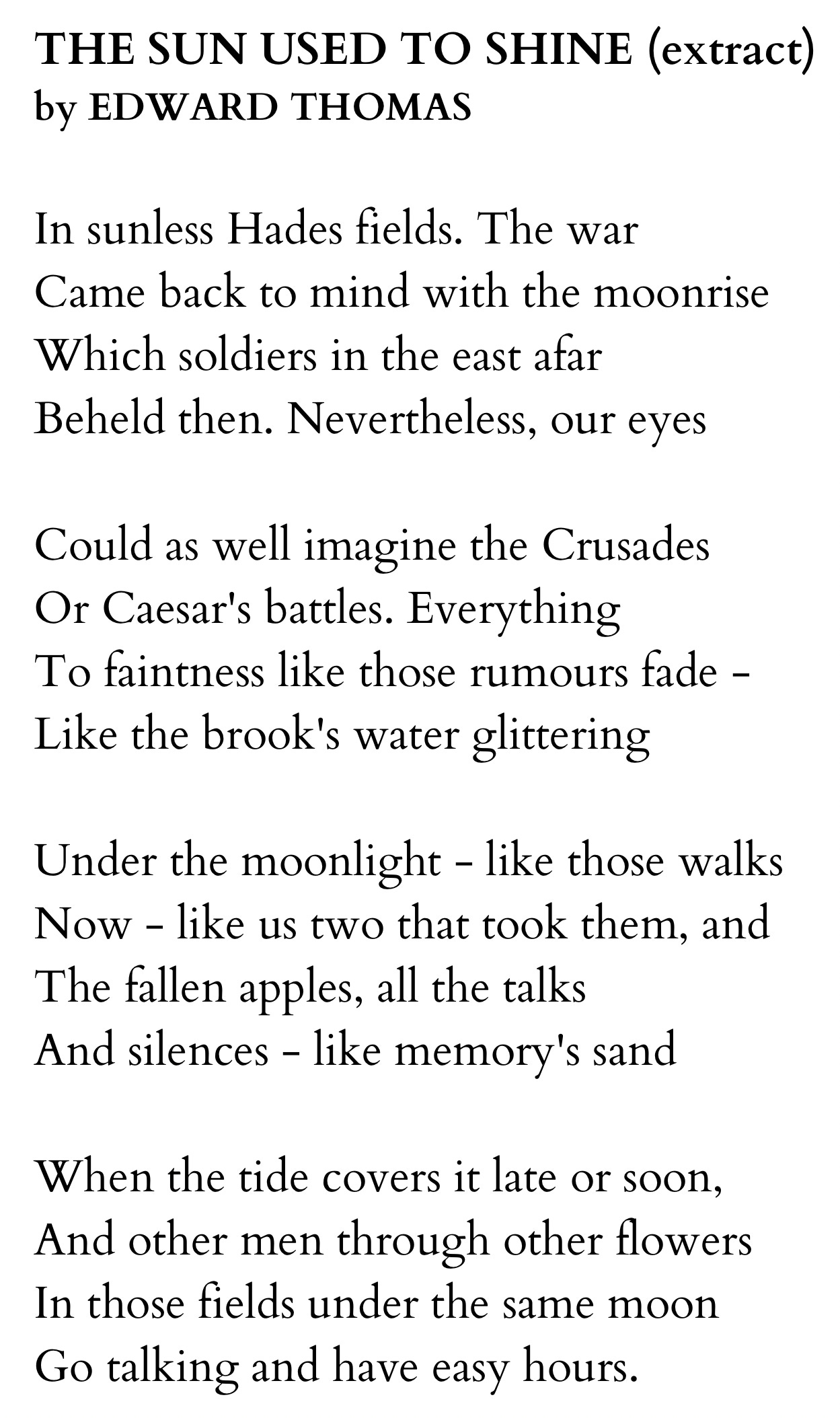 Under the Dark Clouds of War: The Life and Poetry of Edward Thomas