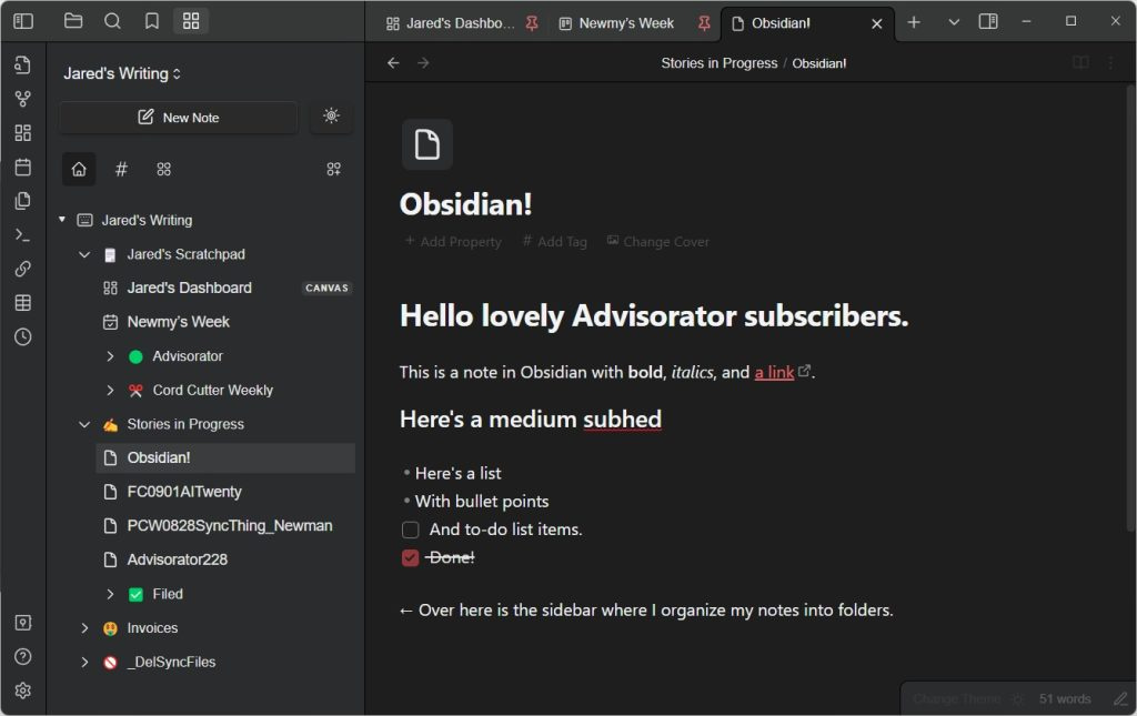 Obsidian ️ A new take on notes