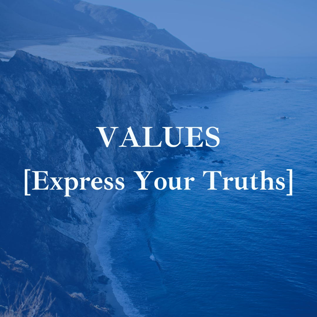 VALUES - The Truth, whole Truth, and nothing but the Truth