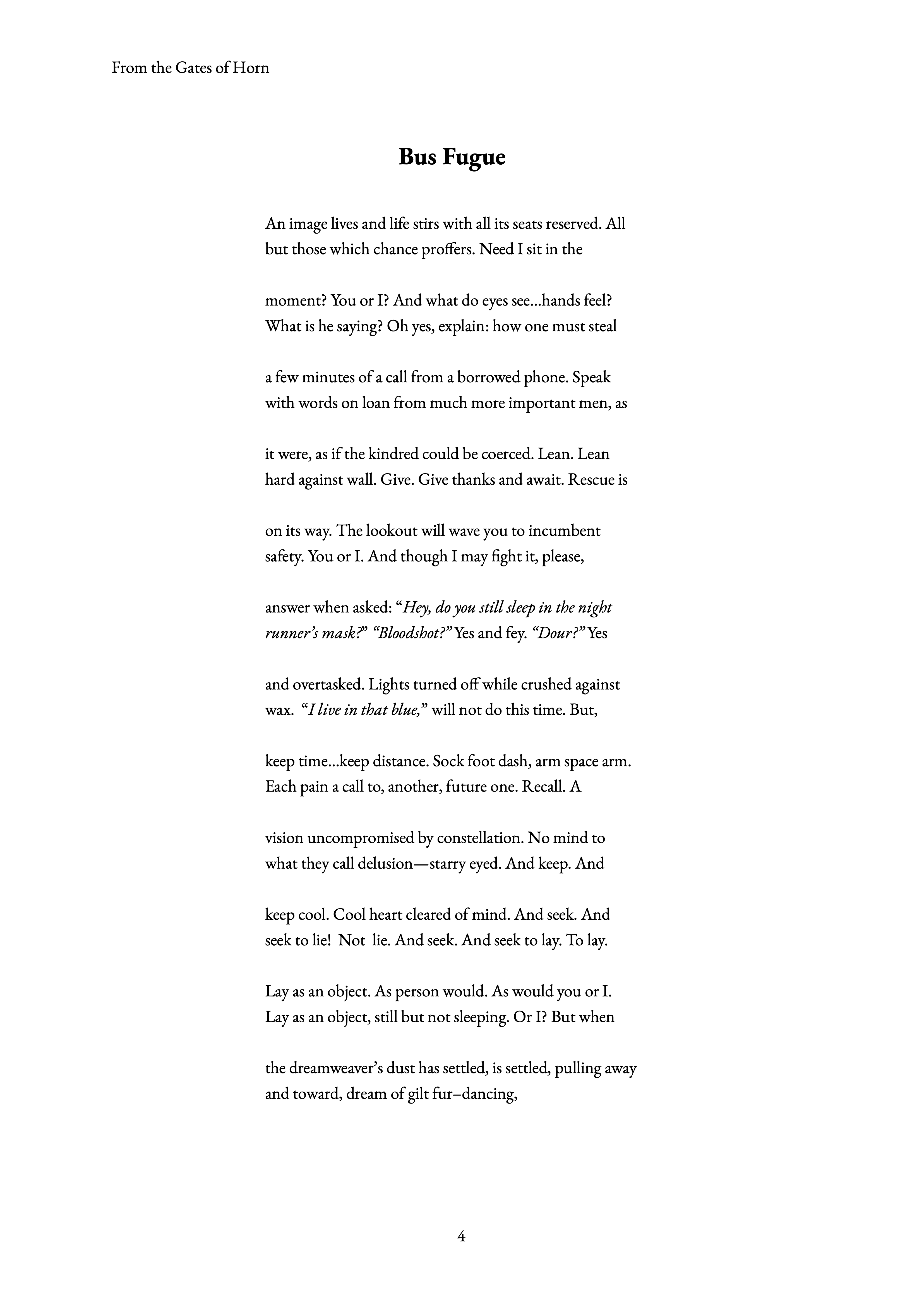 SotS: Summer, From the Gates of Horn - by G.EM