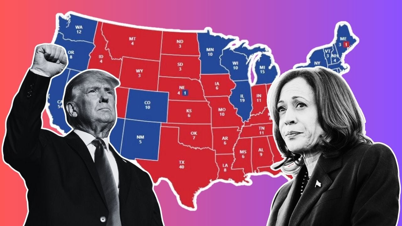 How a Harris Nominee Reshapes the Electoral College Map