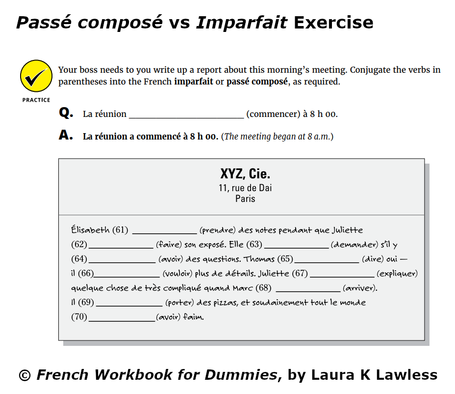 Imparfait vs Passé composé - by Laura K Lawless
