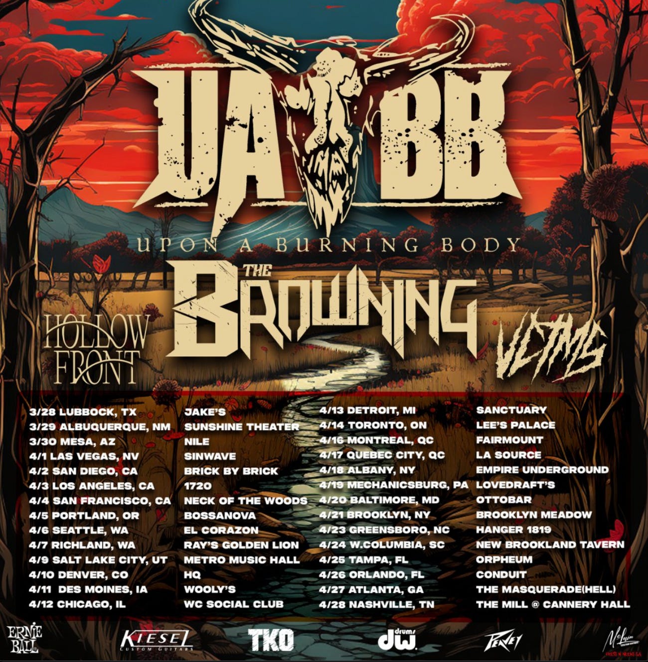Upon A Burning Body North America Tour 2024