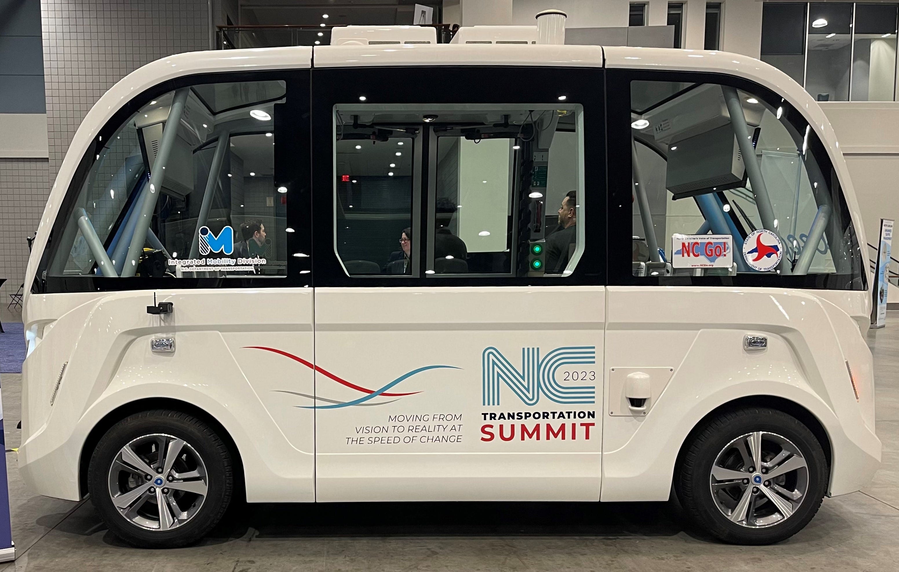 UNC Charlotte is testing a self-driving shuttle