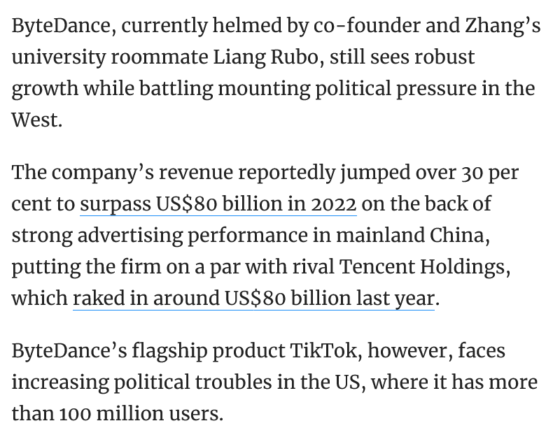 TikTok parent ByteDance’s billionaire founder Zhang Yiming sets up ...