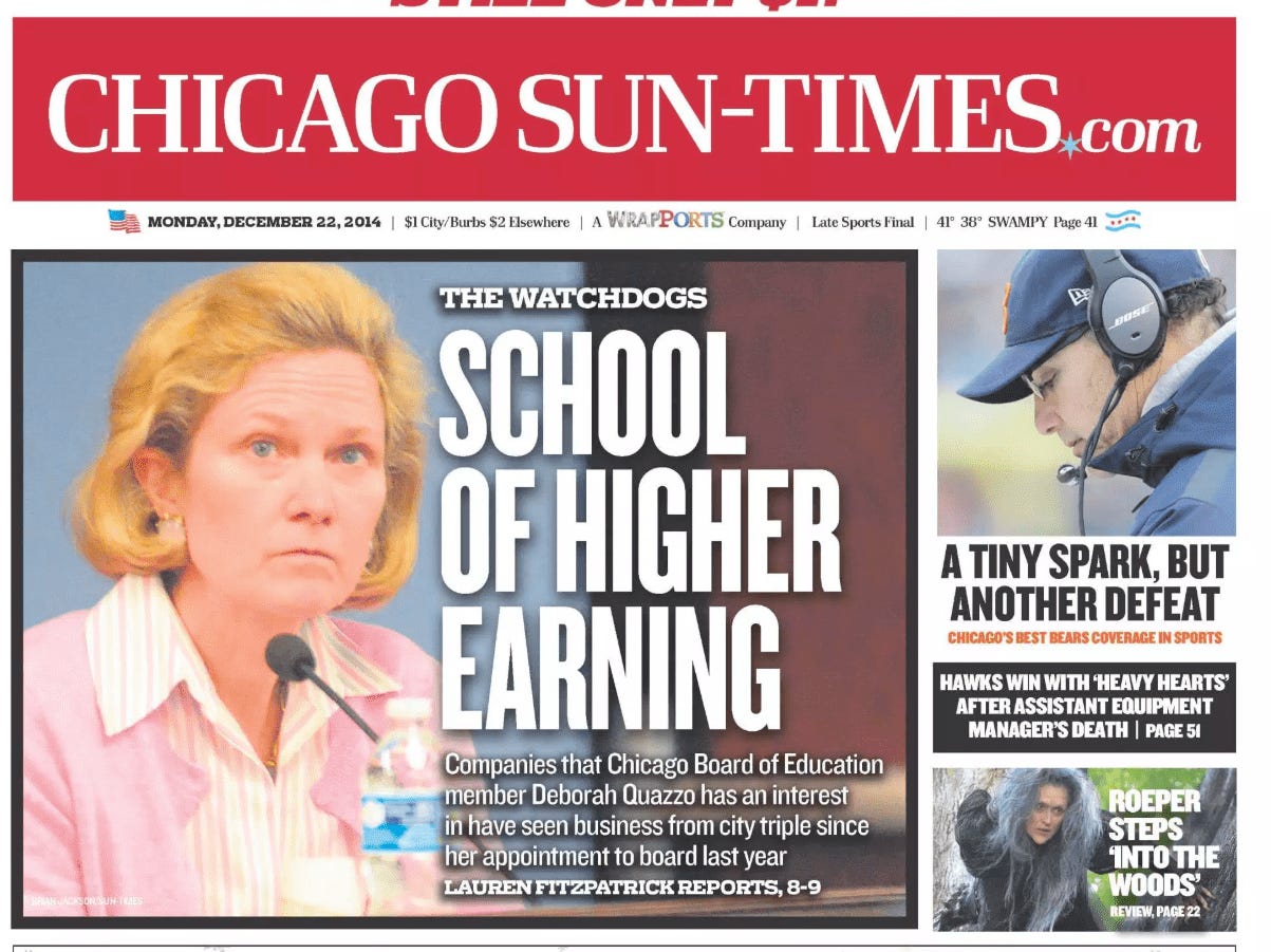 The Quazzo/Vallas connection. - Fred Klonsky in Retirement