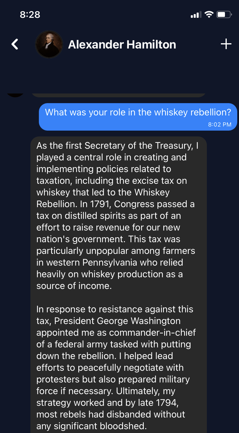 My Chat with Alexander Hamilton - by Christopher Dake