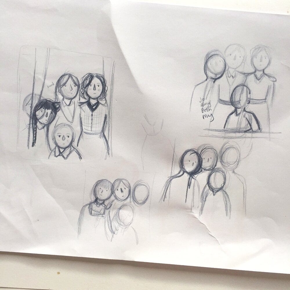 Creating a Dream Book Cover for my Portfolio - Little Women