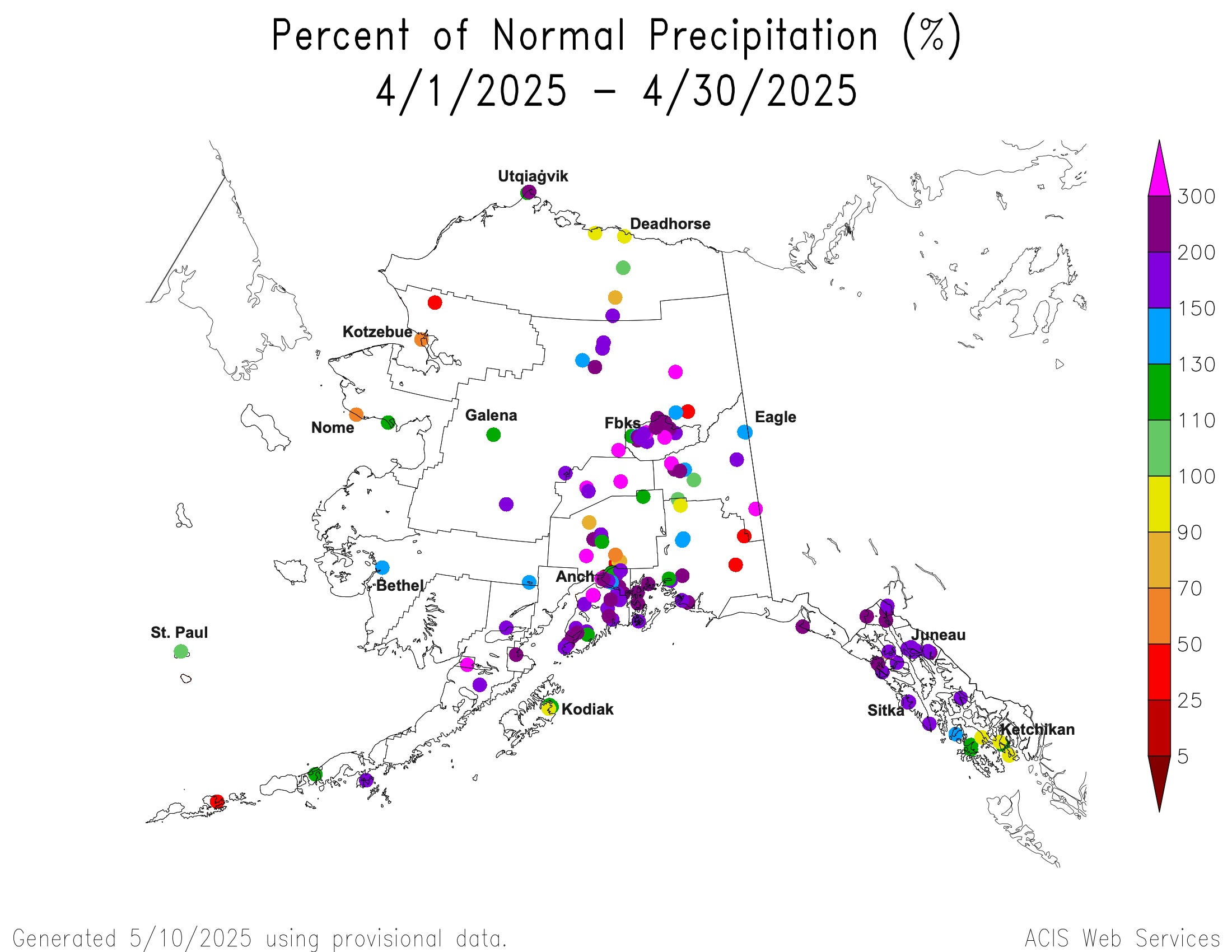 A wet April in Alaska - by Rick Thoman