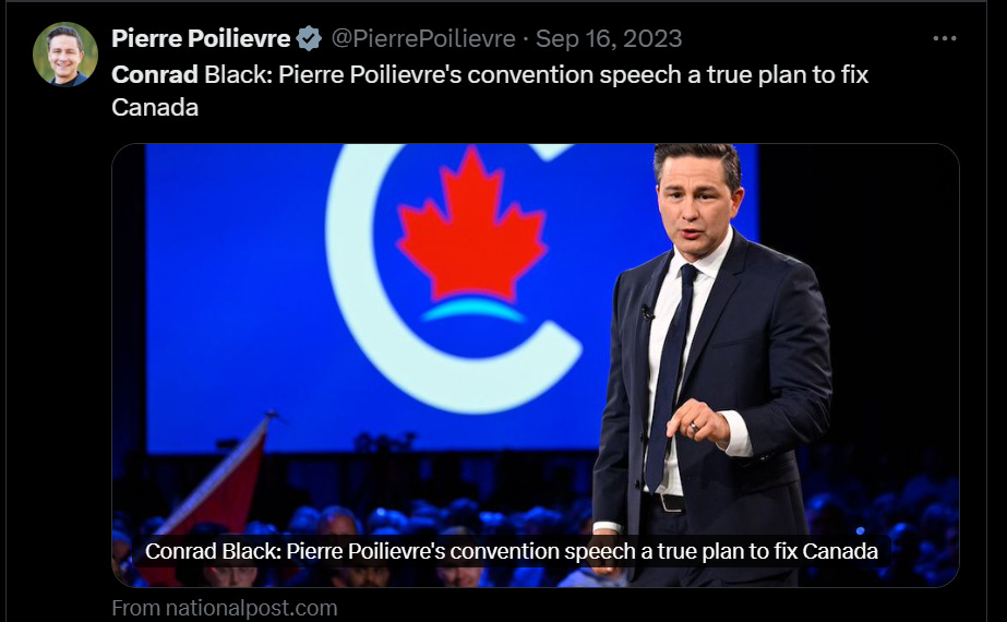 Pierre Poilievre and Conrad Black: A Quiet Alliance in Plain Sight