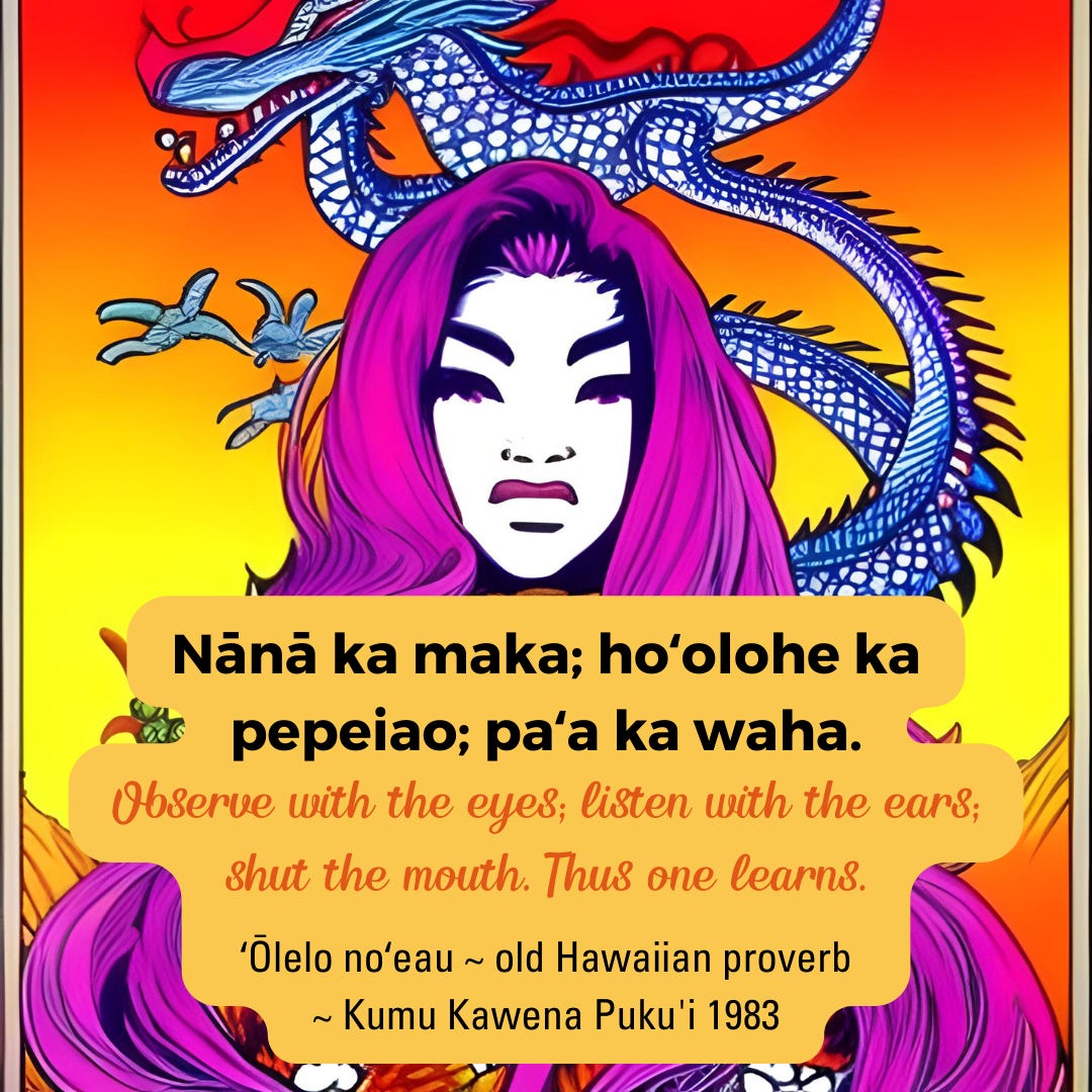 Hawaiian Proverbs💡🐲 Part I by Mary Kawena Puku'i