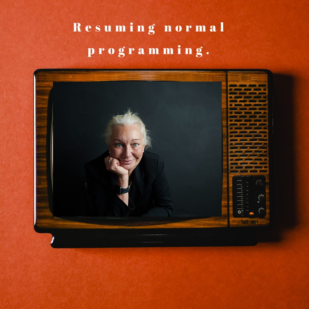 Resuming Normal Programming