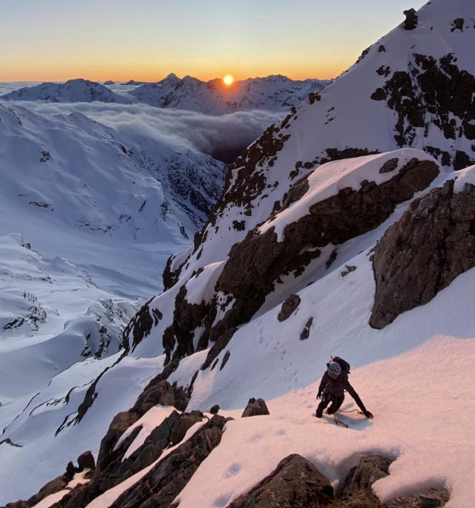 Rome Ridge / Rolleston-Philistine traverse